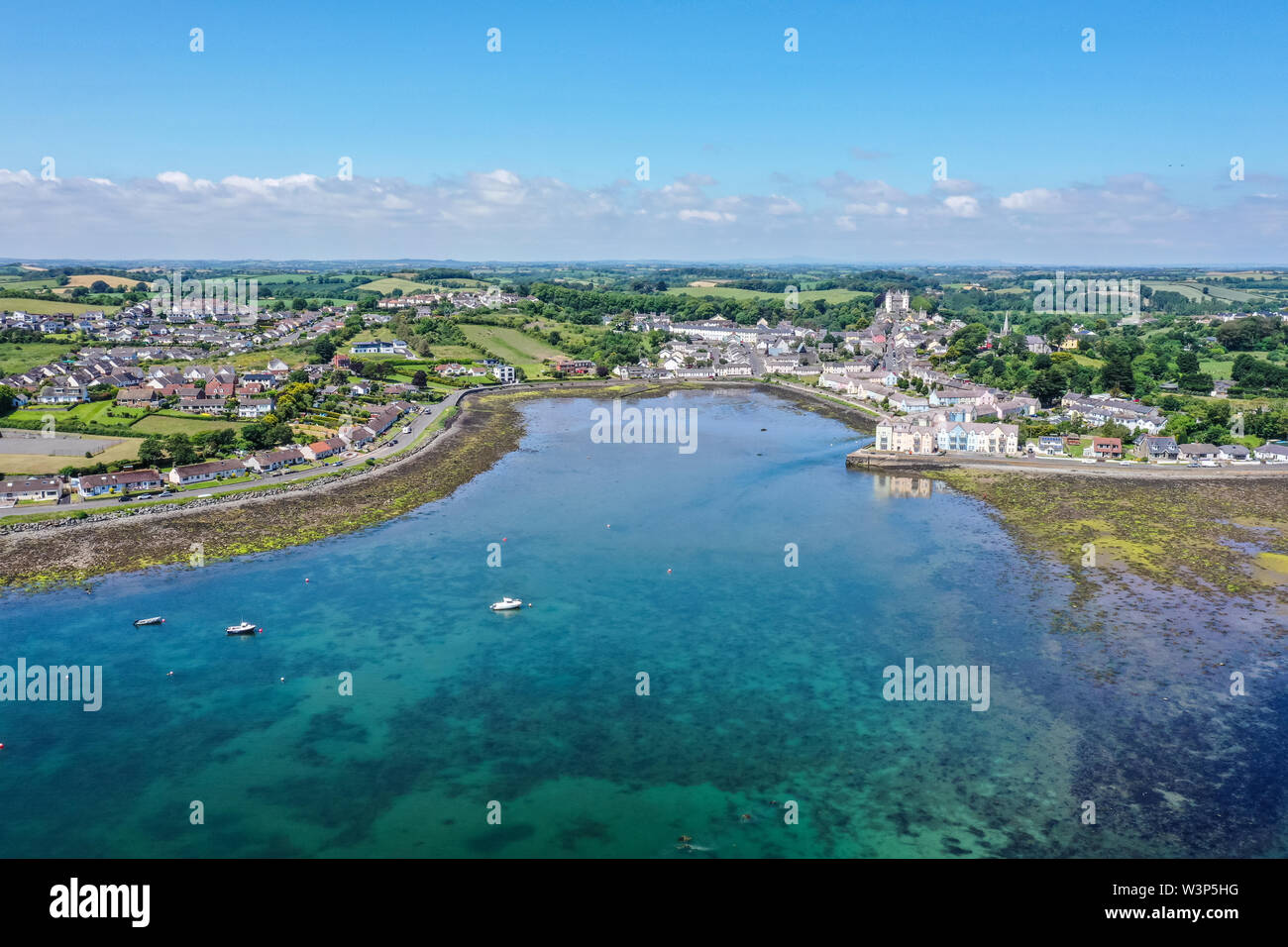Killyleagh town and strangford lough Stock Photo - Alamy