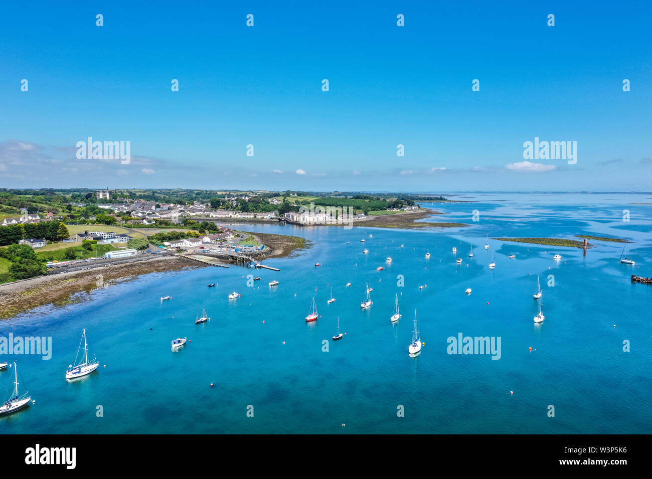 Killyleagh town and strangford lough Stock Photo - Alamy