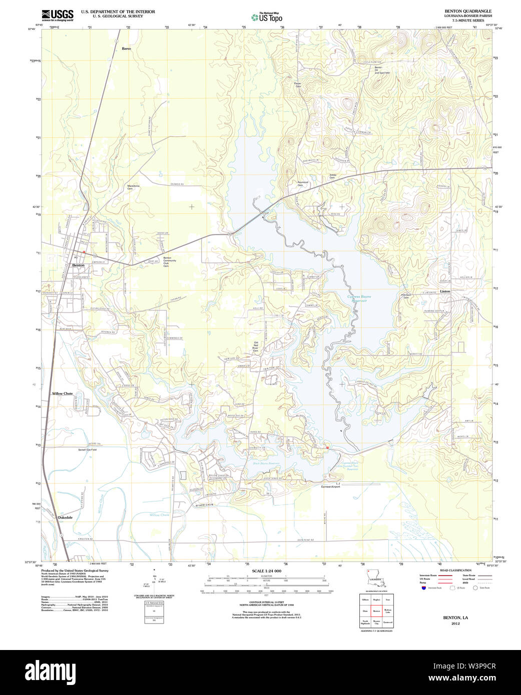 Benton louisiana map Cut Out Stock Images & Pictures - Alamy