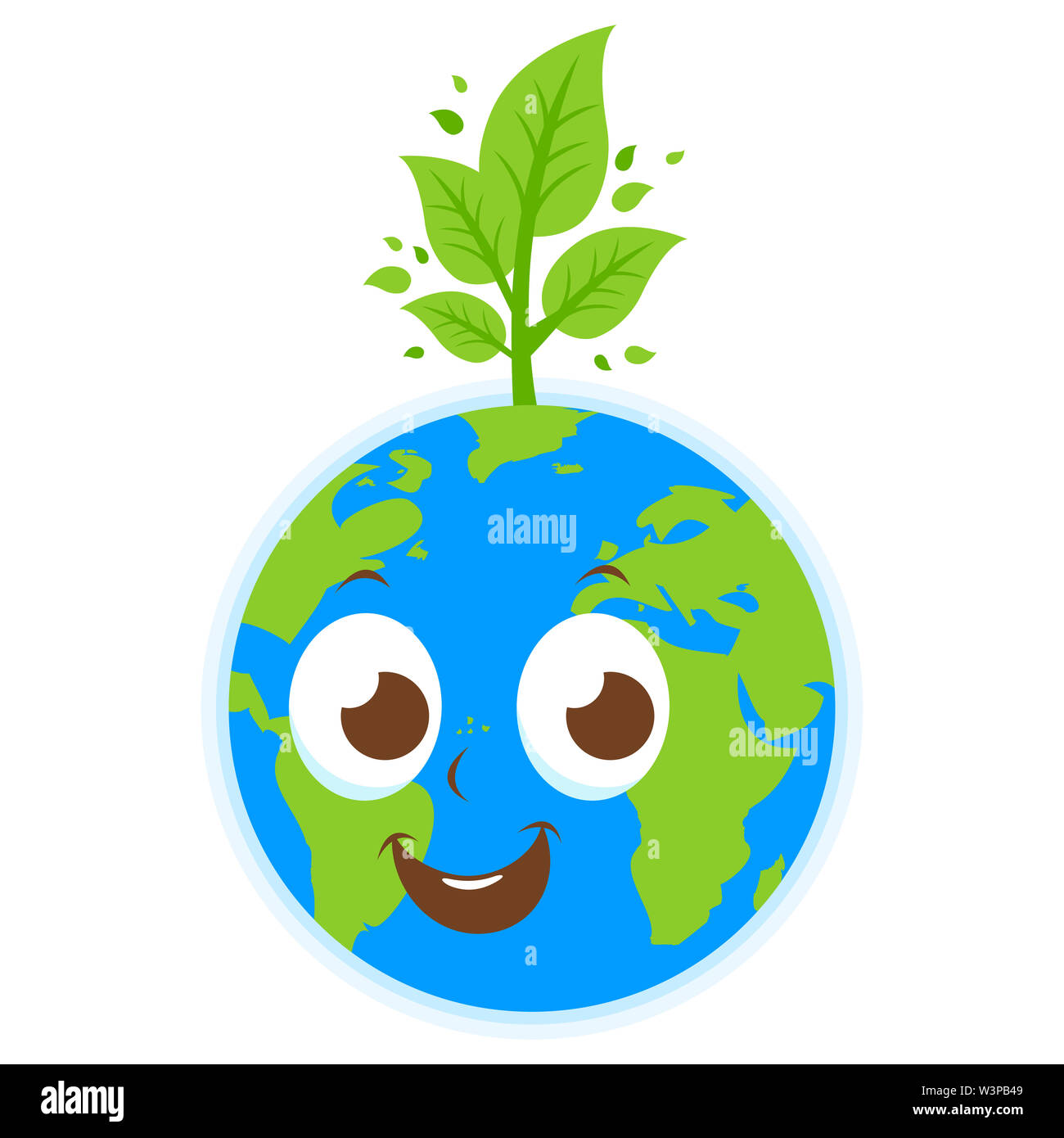 Cartoon earth globe Cut Out Stock Images & Pictures - Alamy