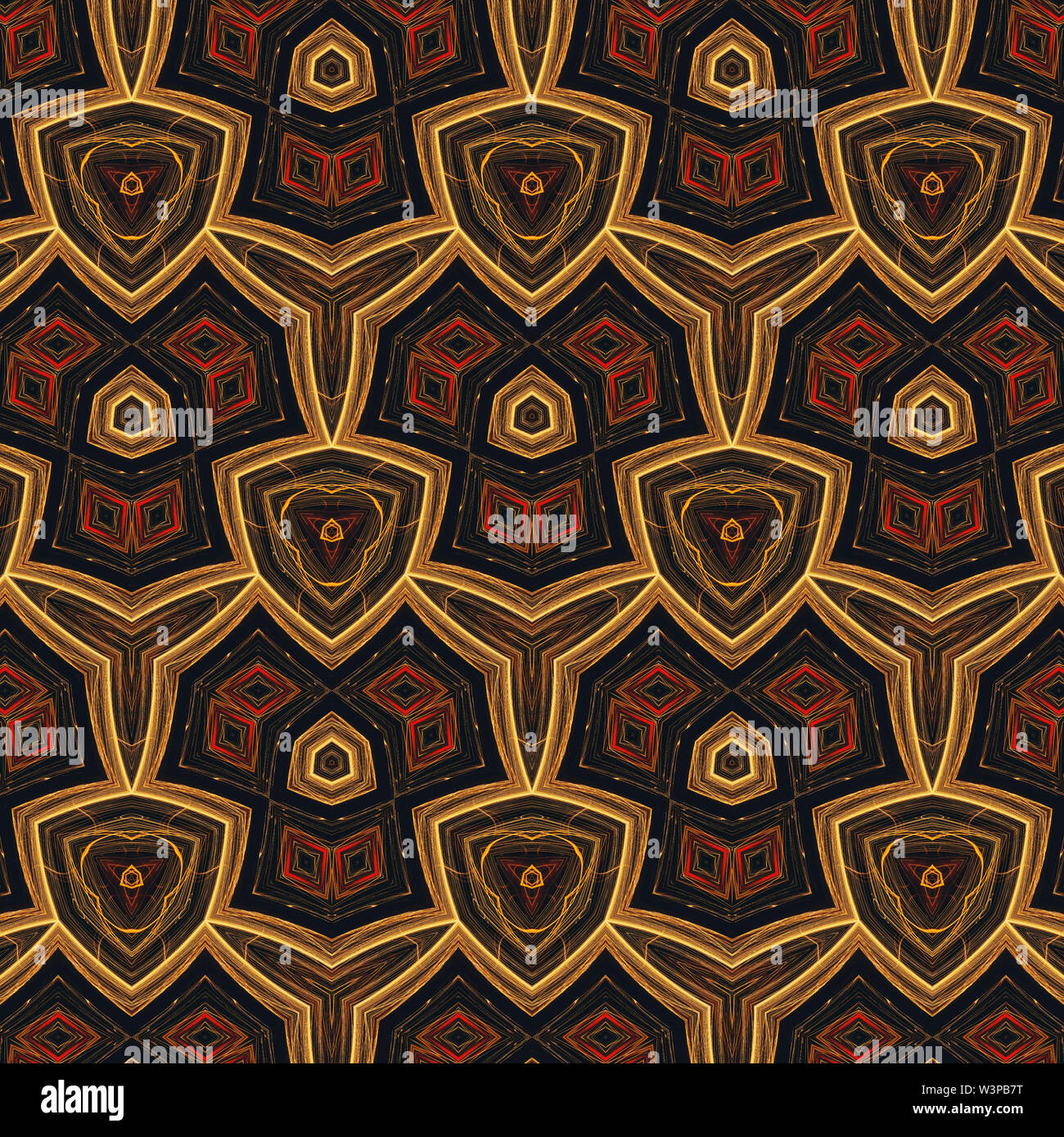 Abstract gold background. Fractal luxury art. Graphic painting golden ...