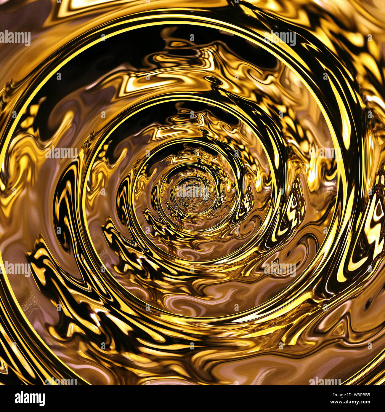 Abstract gold background. Fractal luxury art. Graphic painting golden ...