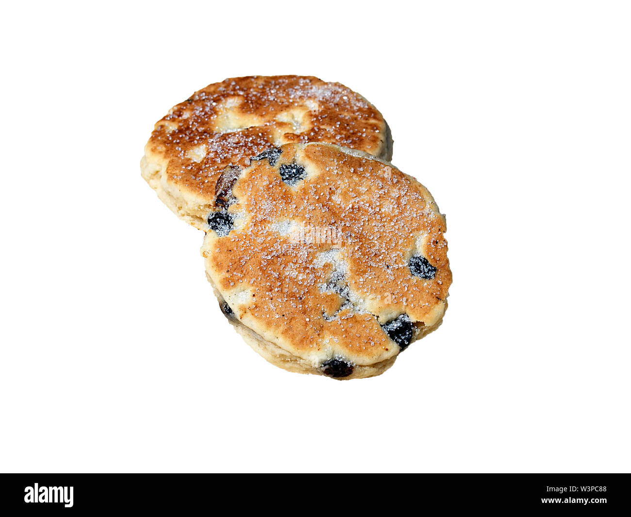 Welsh Cake - one welsh cake isolated on white. Traditional welsh pastry ...