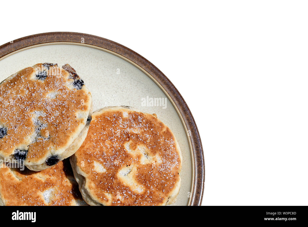 Welsh Cakes on a plate. Welsh cakes are a traditional welsh pastry made ...