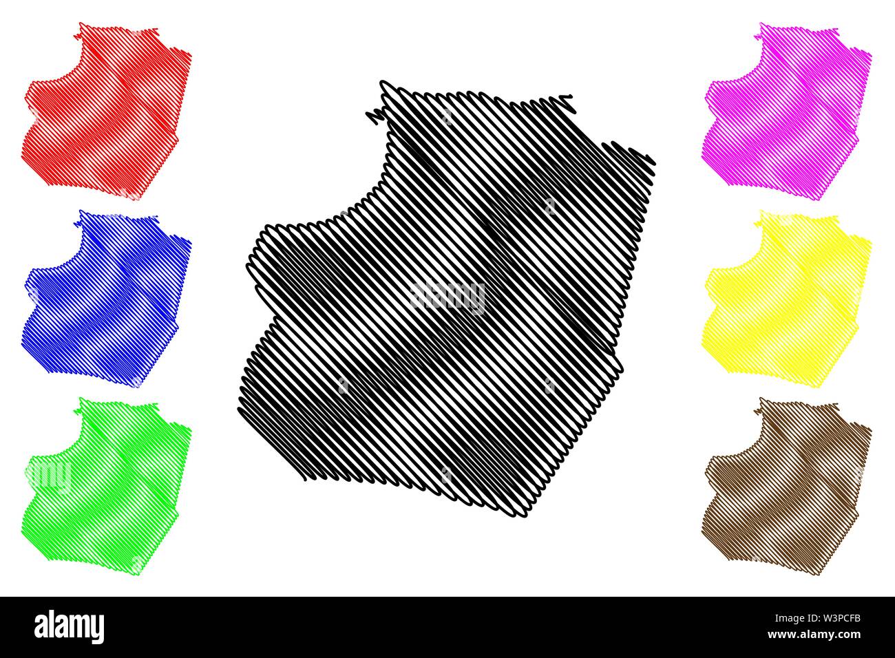 Raqqa Governorate (Governorates of Syria, Syrian Arab Republic) map ...