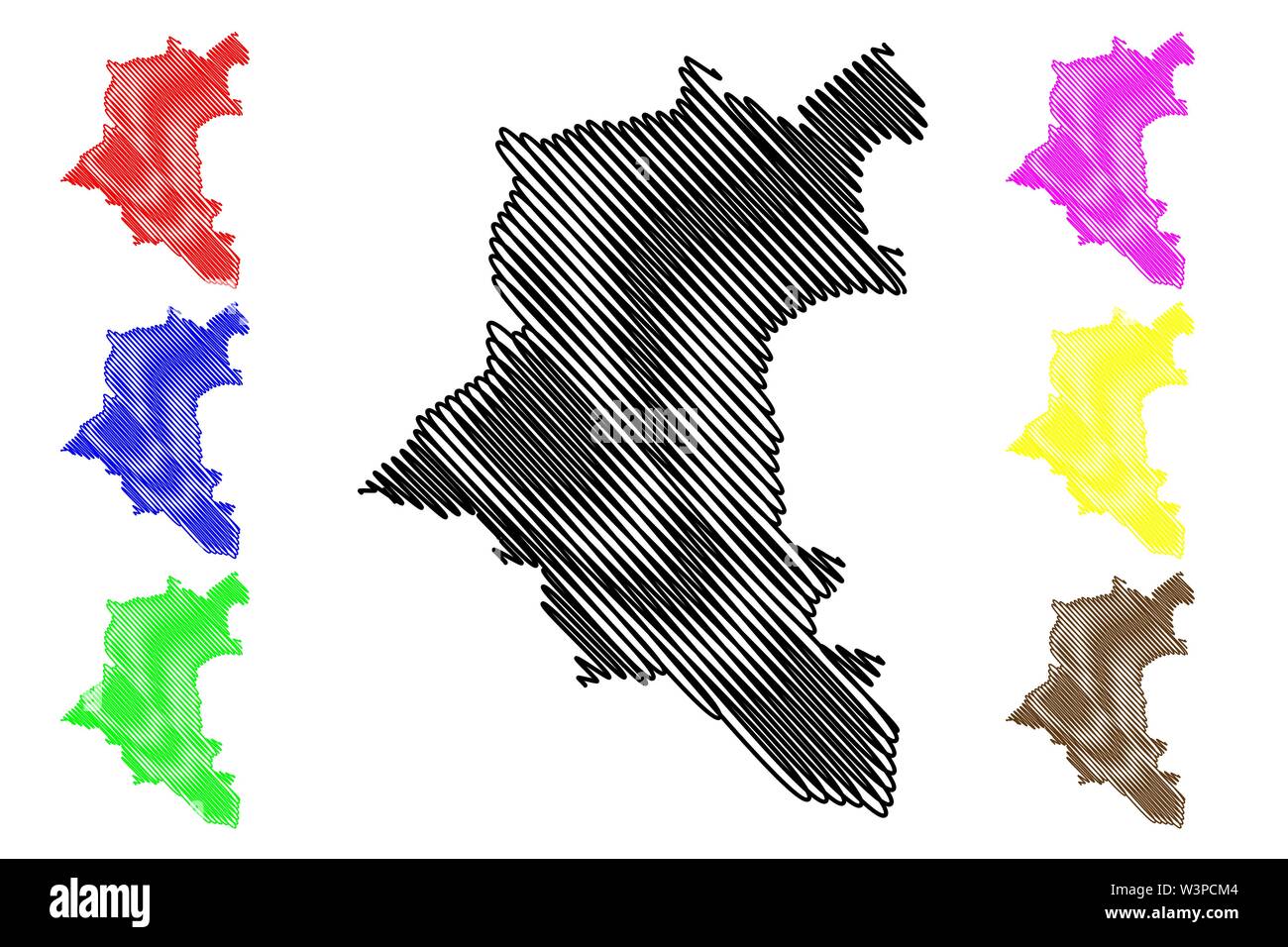 Daraa Governorate (Governorates of Syria, Syrian Arab Republic) map ...