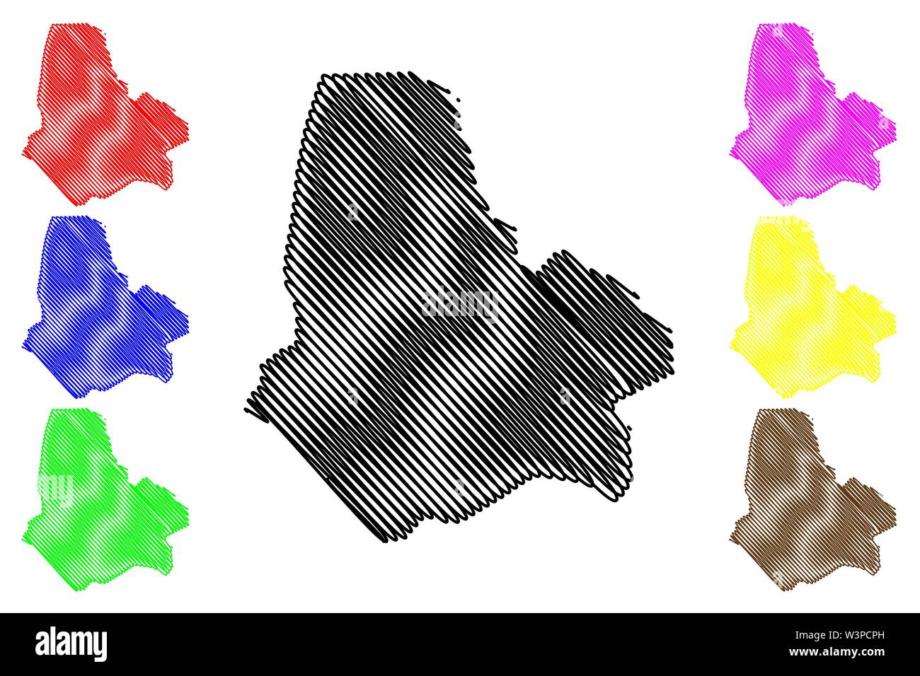 Maradi Region (Regions of Niger, Republic of the Niger) map vector ...