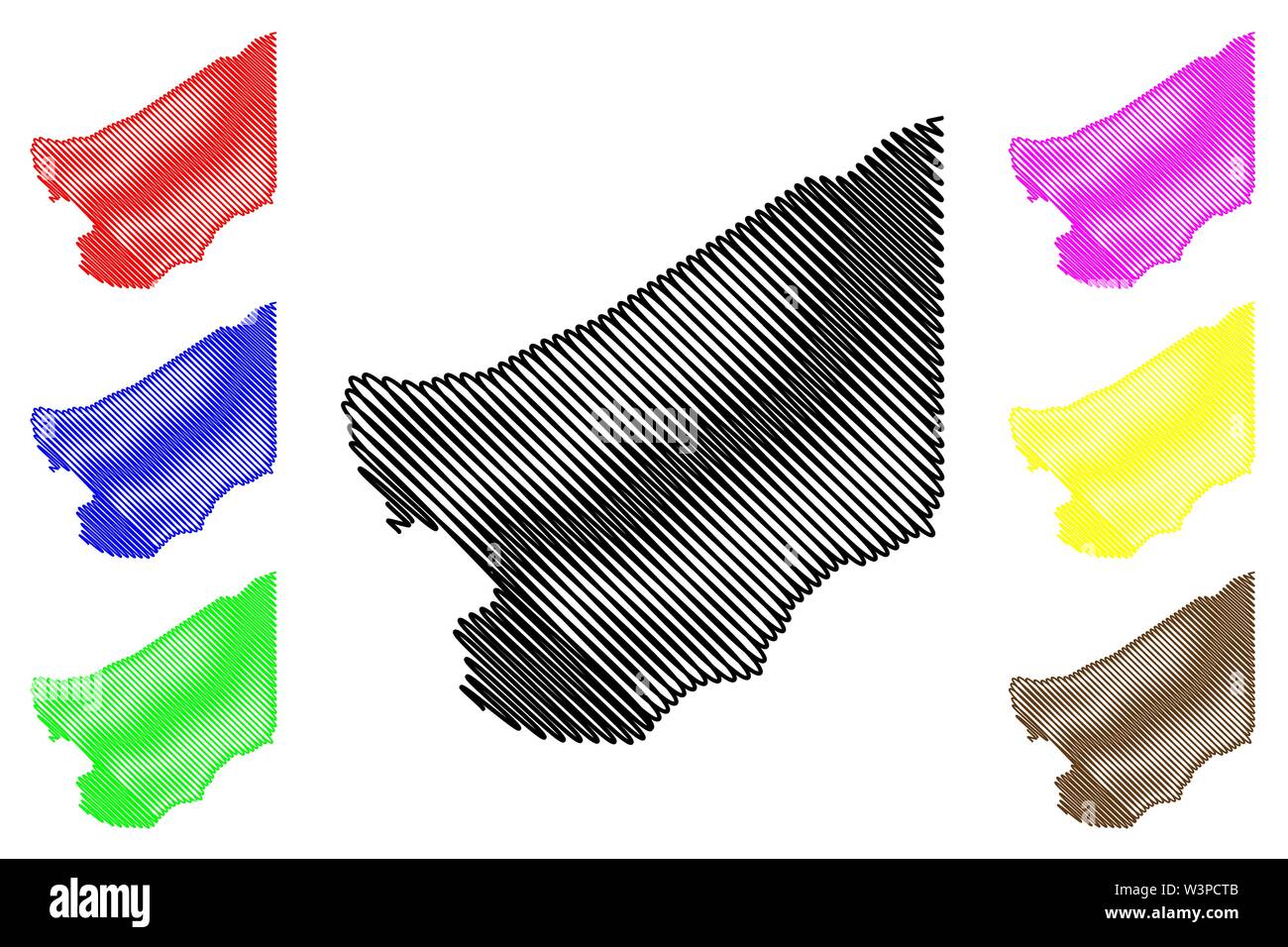 Zinder Region (Regions of Niger, Republic of the Niger) map vector ...