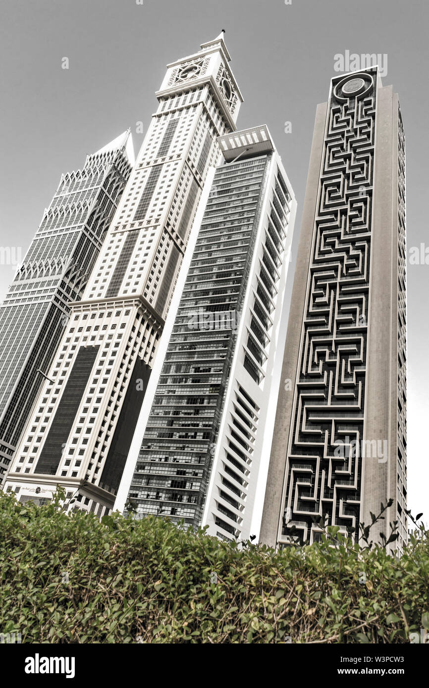Dubai, Business Bay, United Arab Emirates - Jun.15, 2018: High, Modern ...