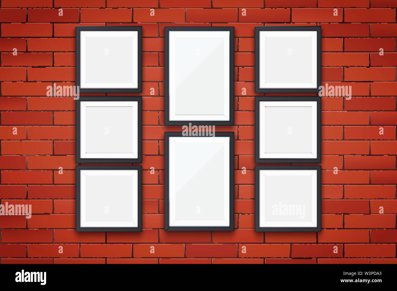 Mock up picture frames Stock Vector Images - Alamy