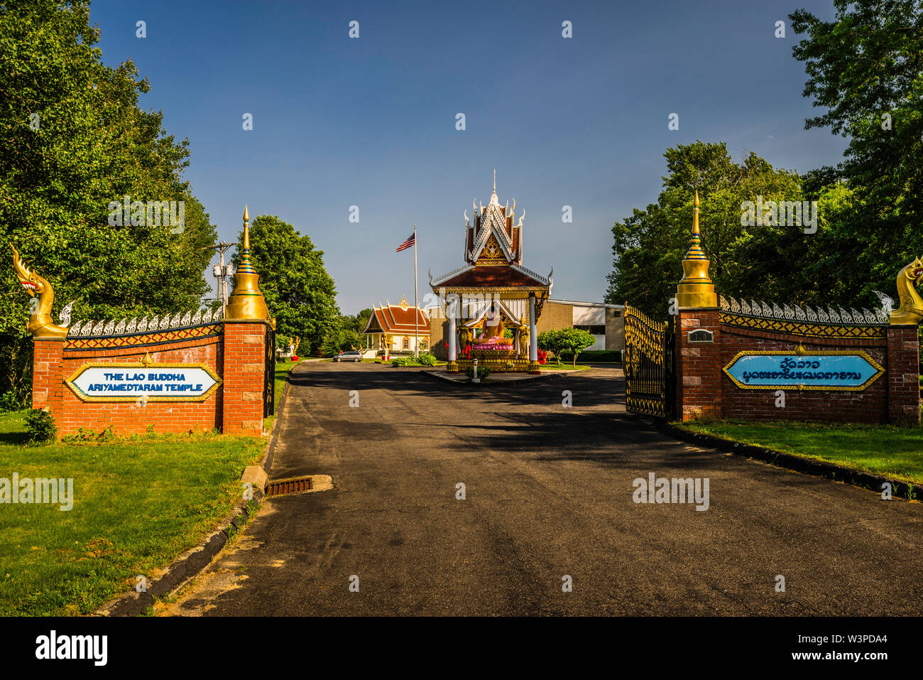 Lao Buddha Ariyamett Aram Temple Morris, Connecticut, USA Stock Photo ...