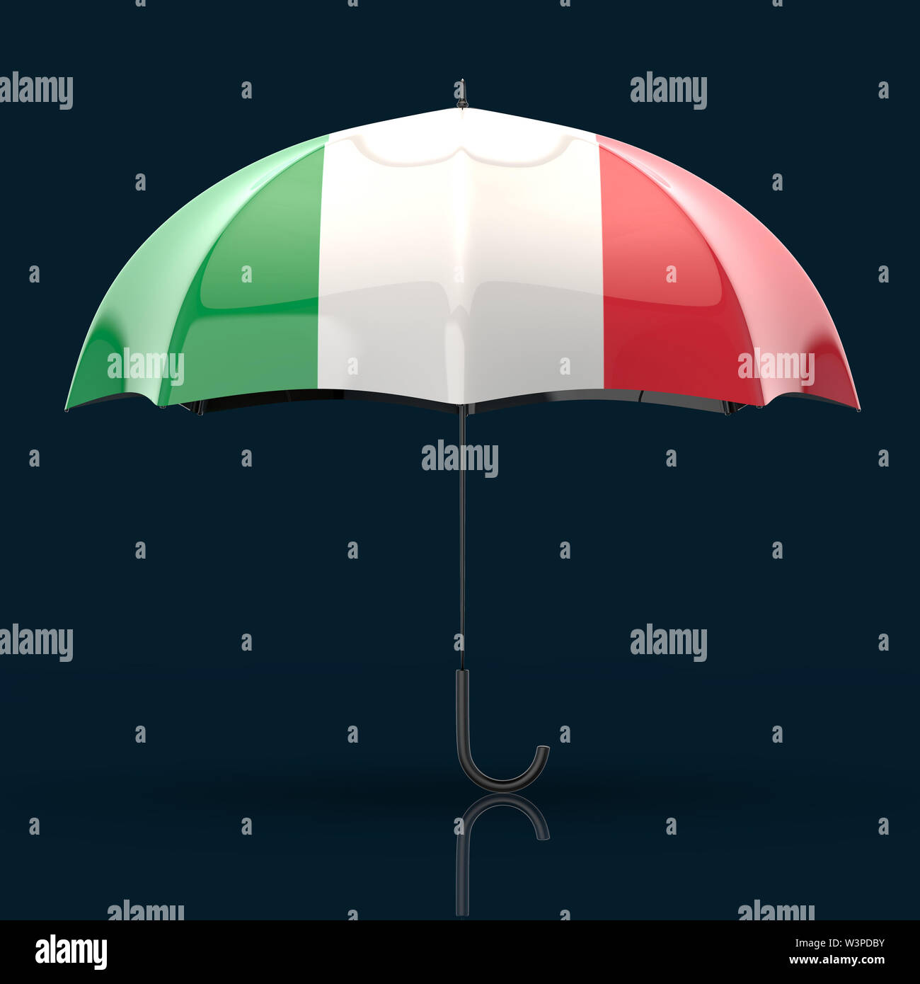 Umbrella concept - 3D Illustration Stock Photo - Alamy