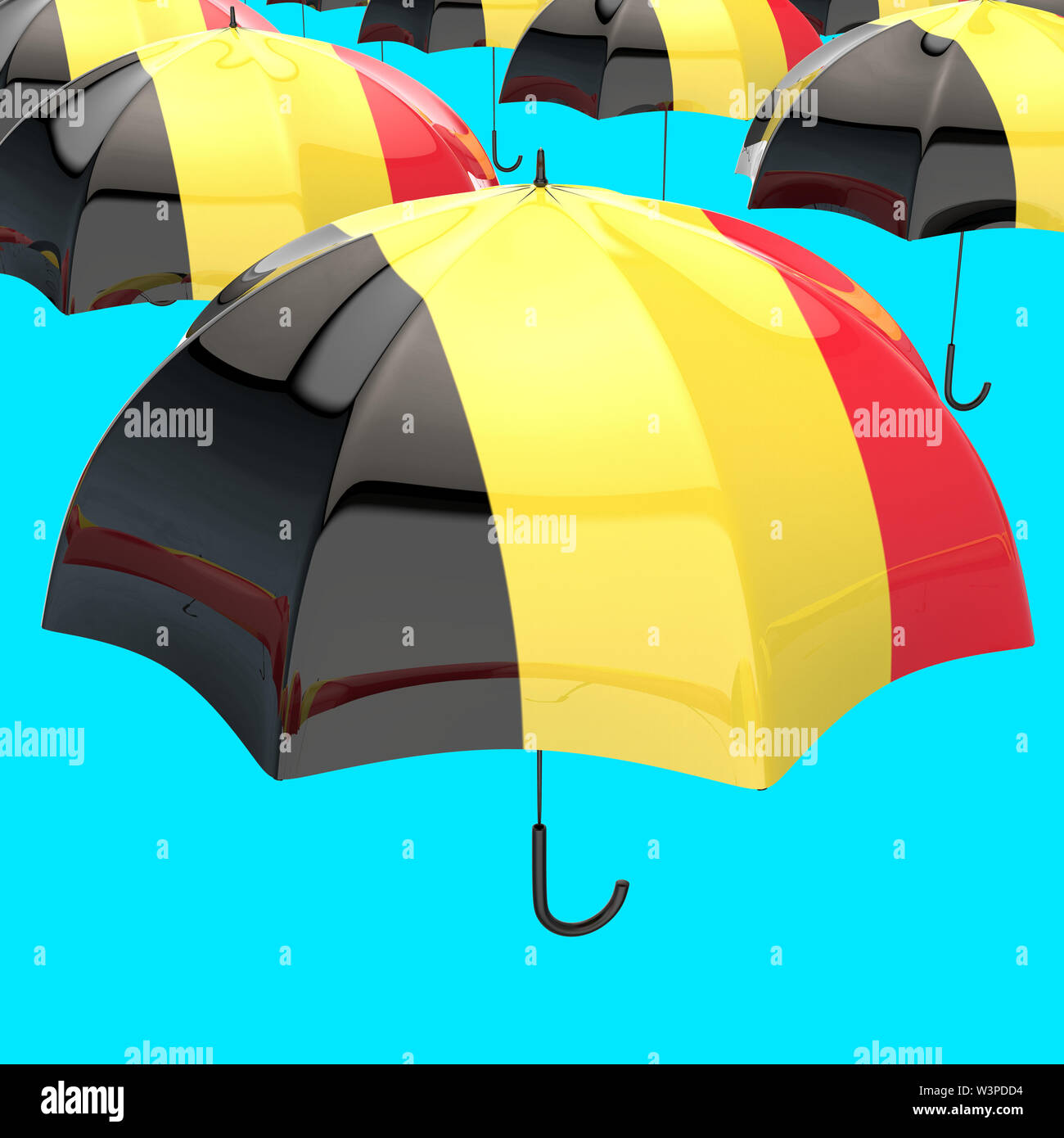 Umbrella concept - 3D Illustration Stock Photo - Alamy