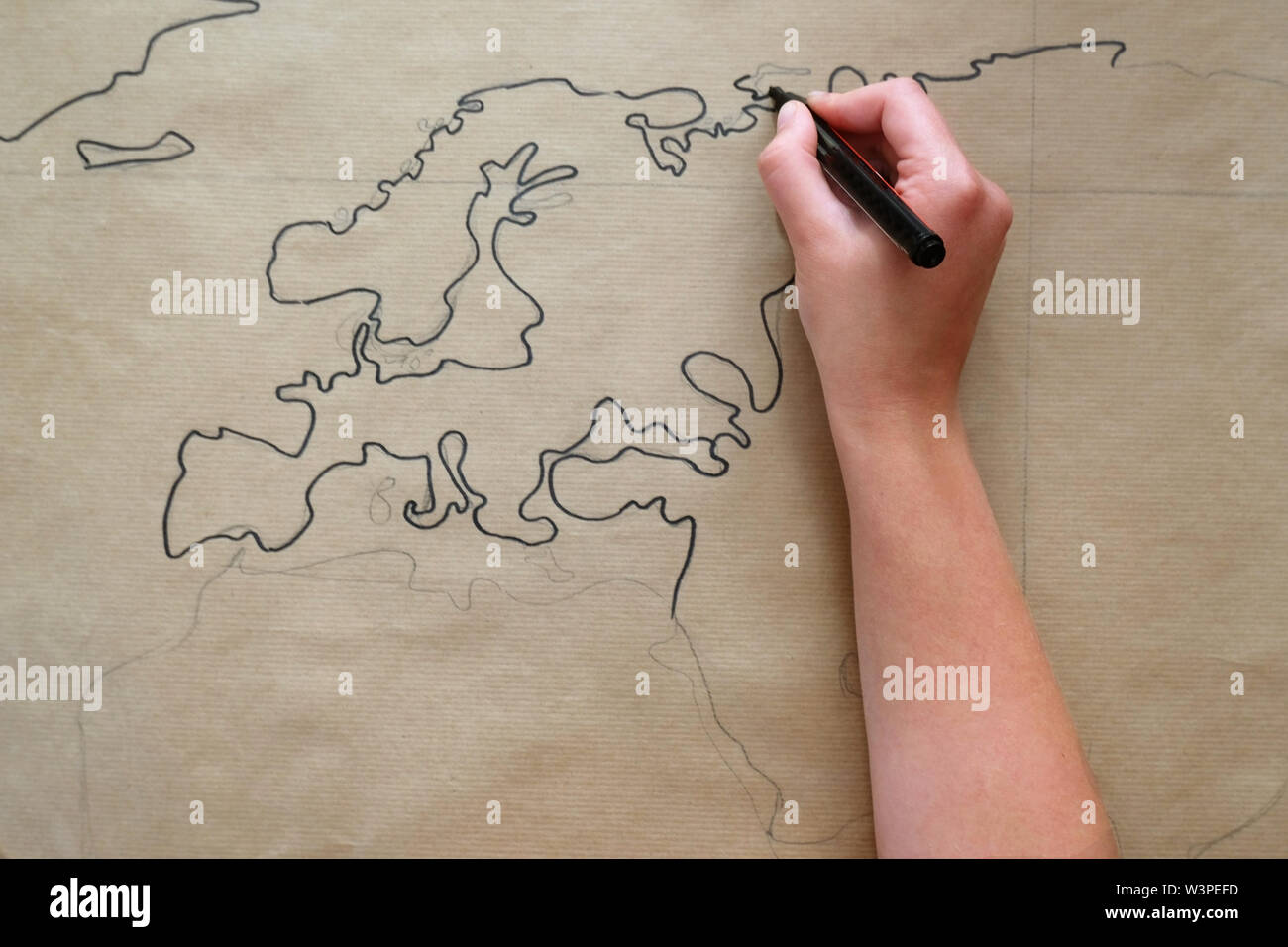 Making geography school project hi-res stock photography and images - Alamy