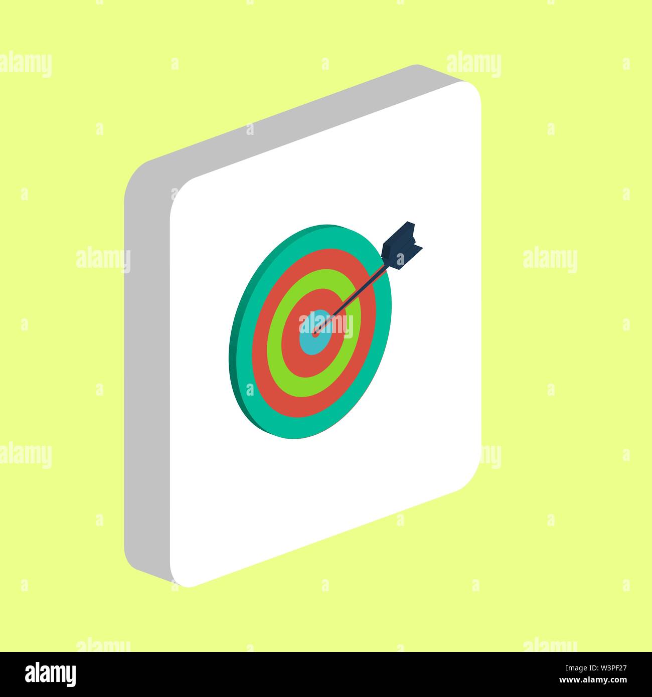 Target Simple vector icon. Illustration symbol design template for web ...