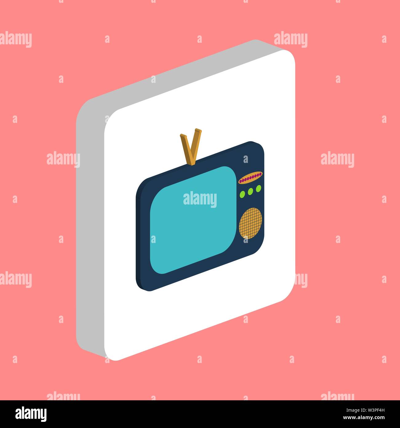 TV, Television Simple vector icon. Illustration symbol design template ...