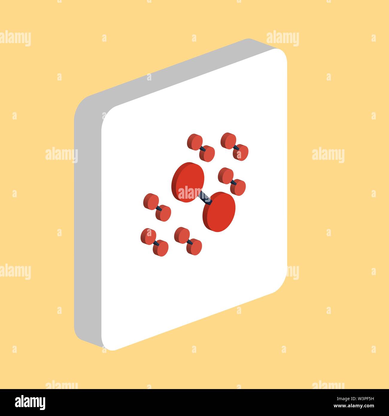 Molecule Simple vector icon. Illustration symbol design template for ...