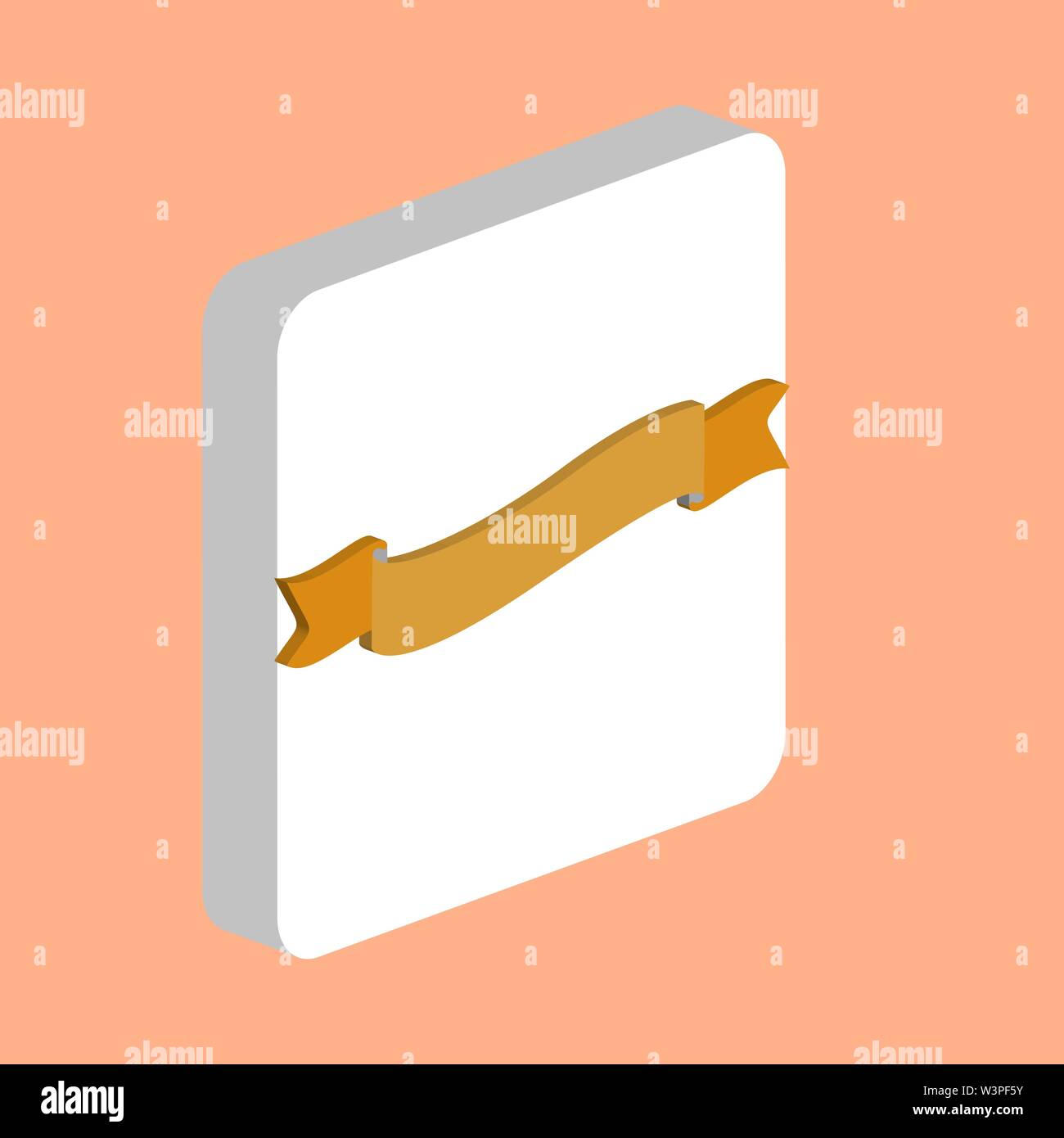 Banner Ribbon Simple vector icon. Illustration symbol design template ...