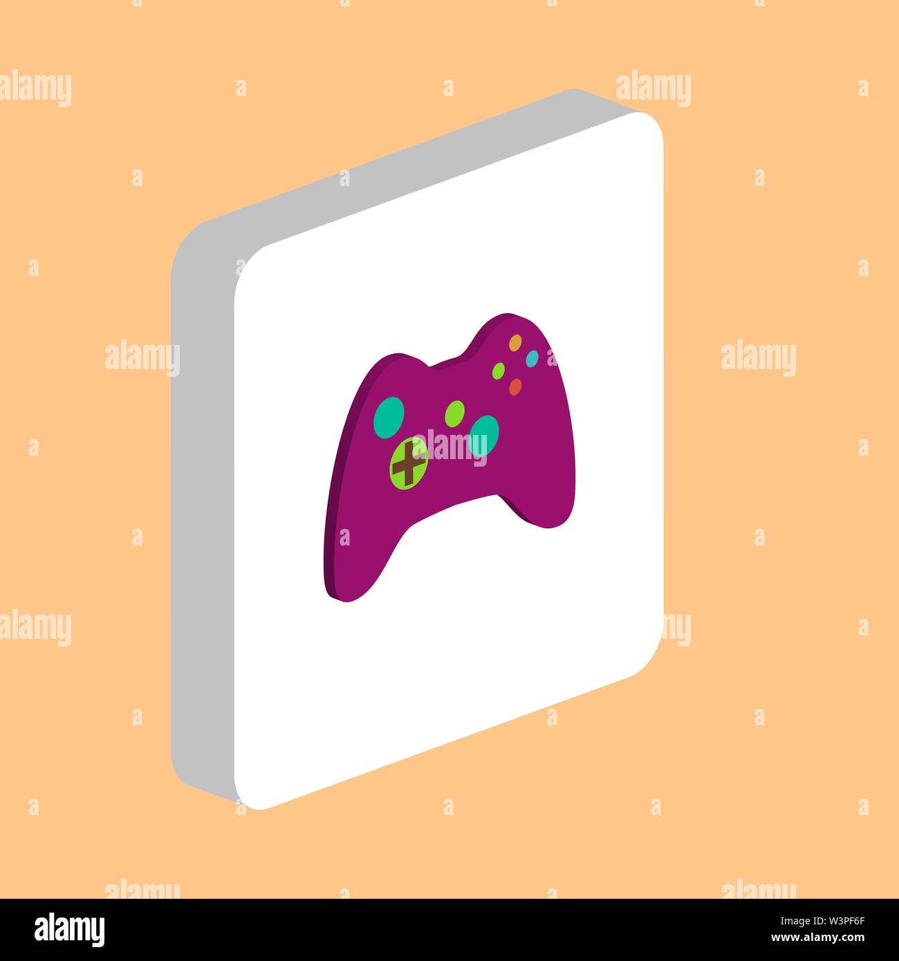 Gamepad Simple vector icon. Illustration symbol design template for web ...
