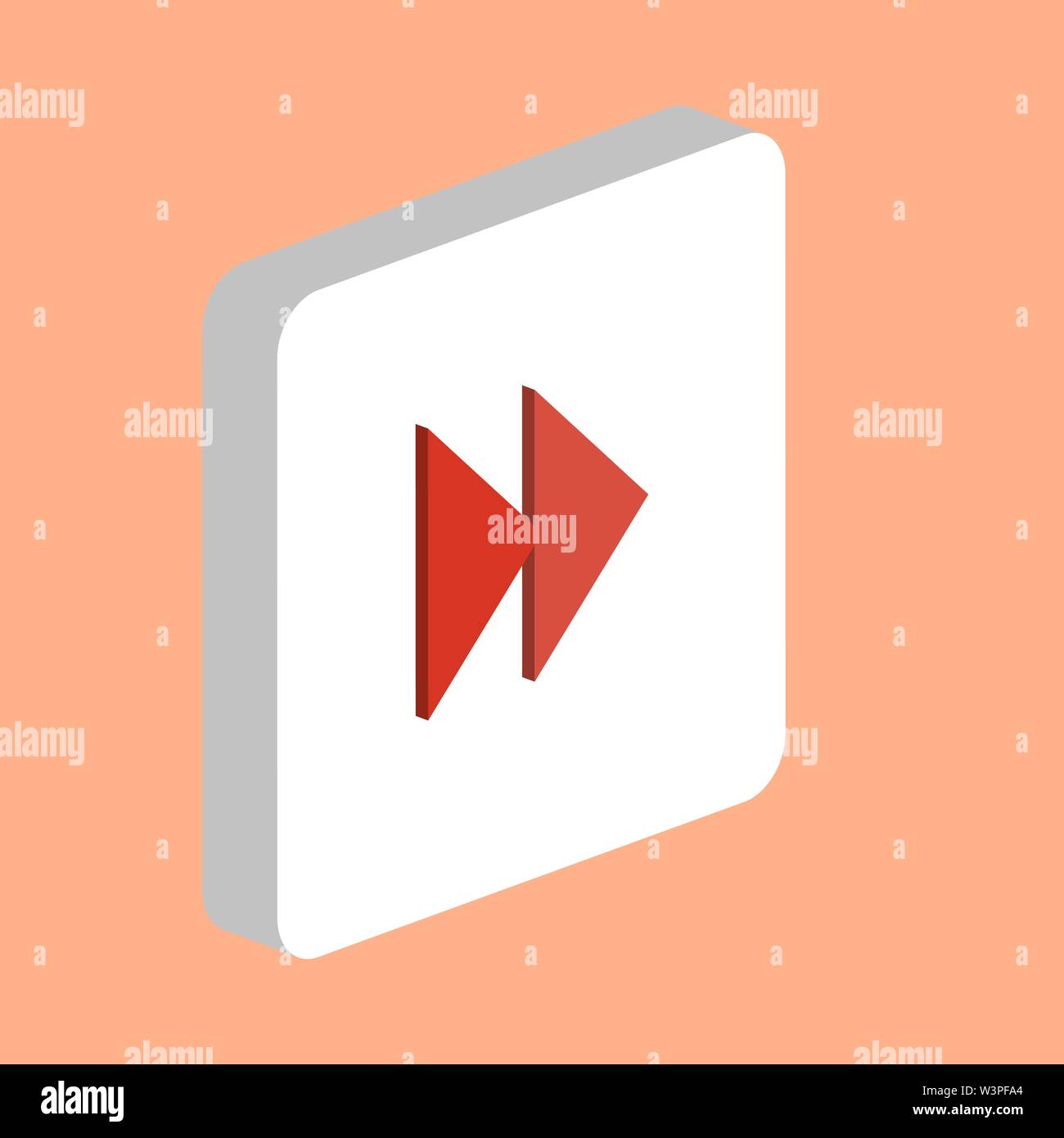 Fast Forward Simple vector icon. Illustration symbol design template ...