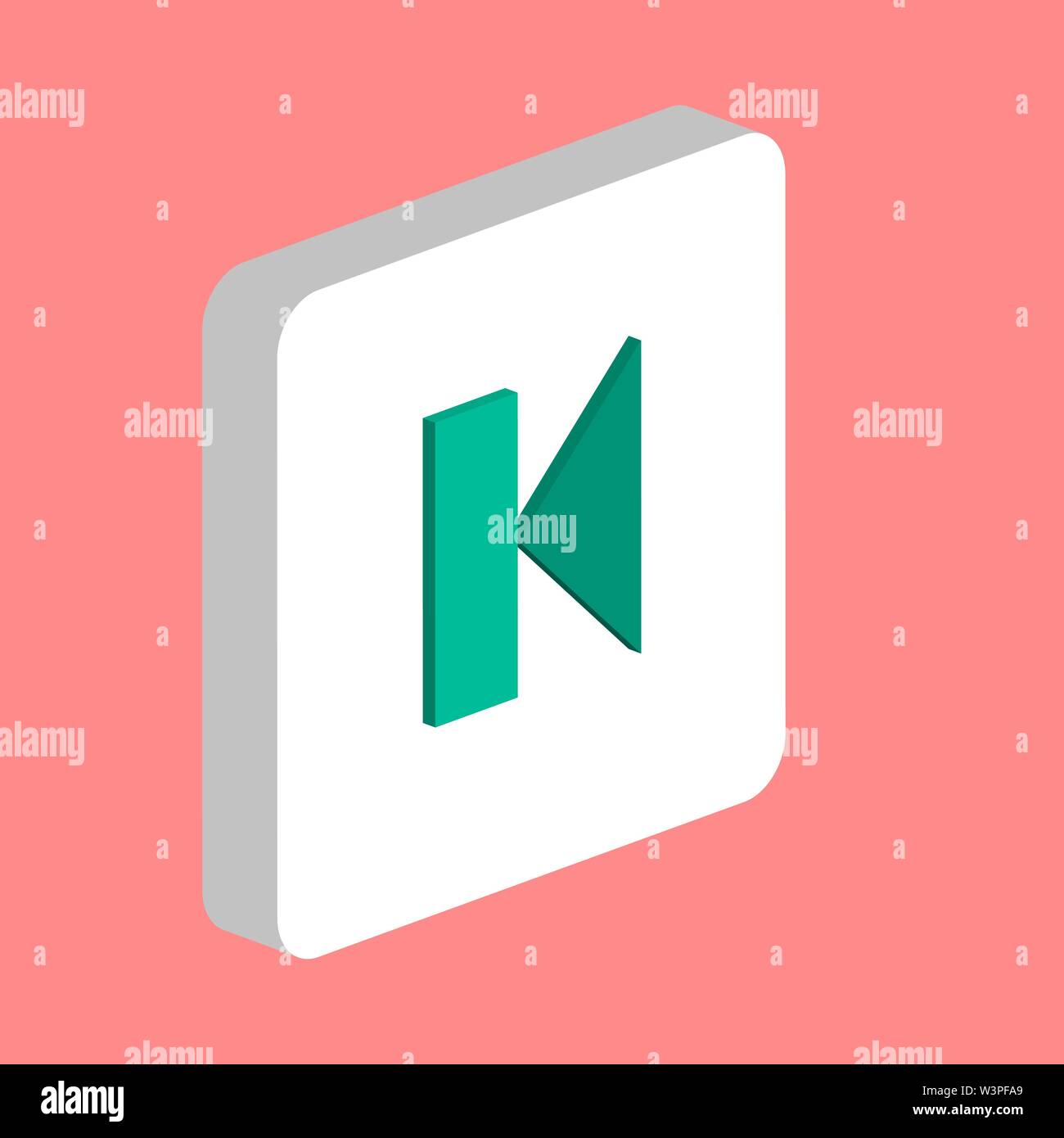 Back Music Track Simple vector icon. Illustration symbol design ...