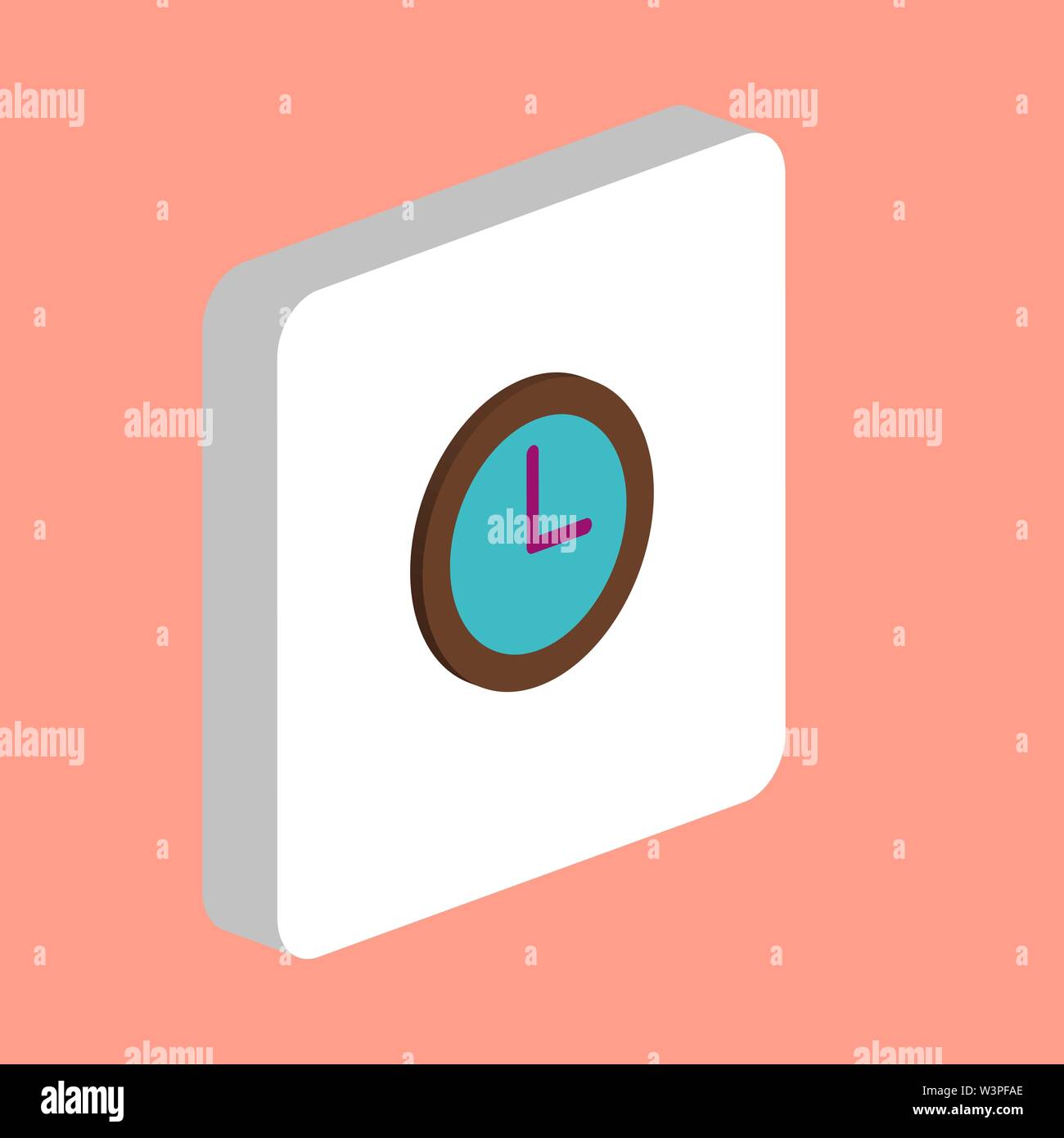 Blank face clock Stock Vector Images - Alamy