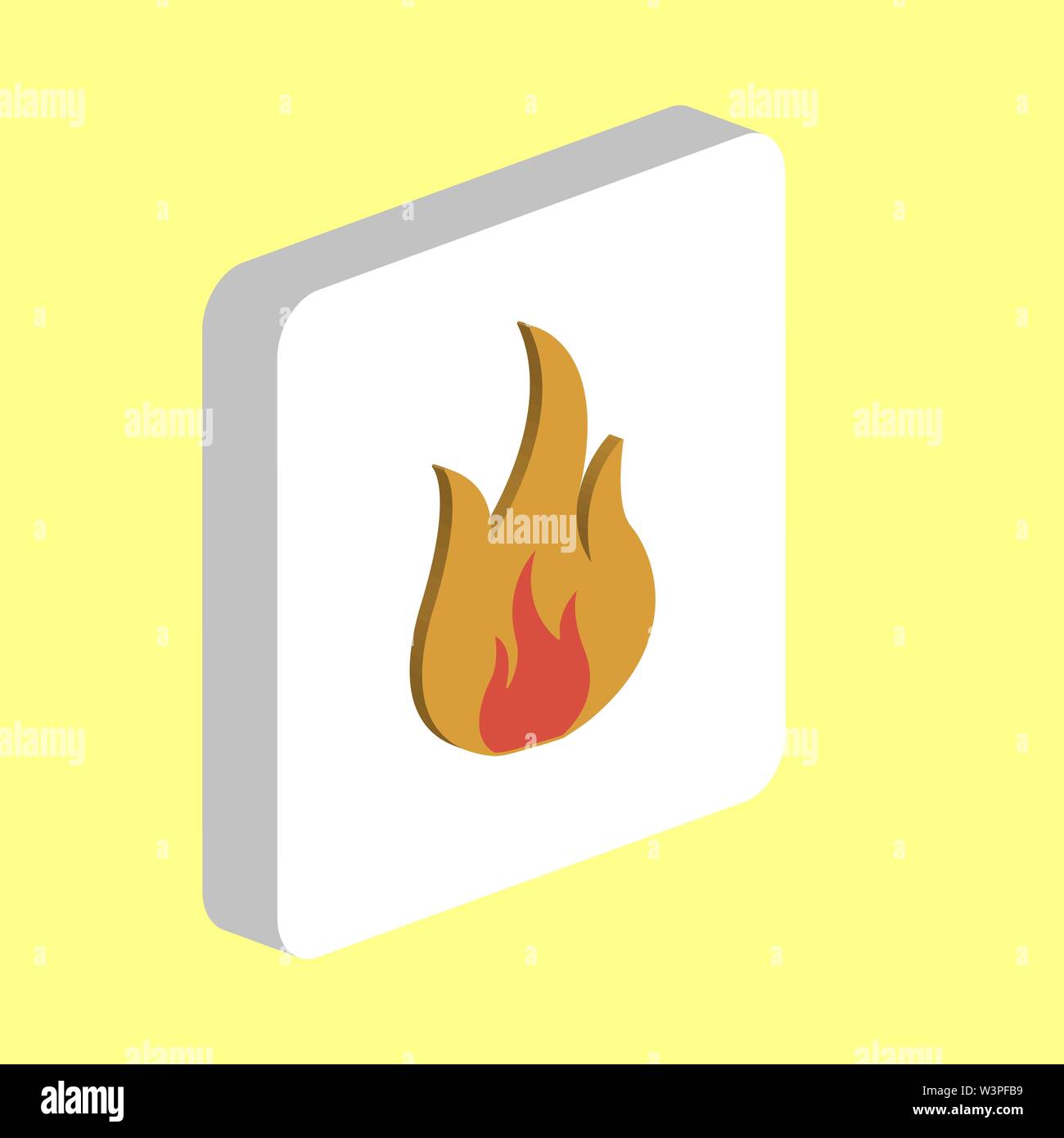 Fire logo ico Stock Vector Images - Alamy