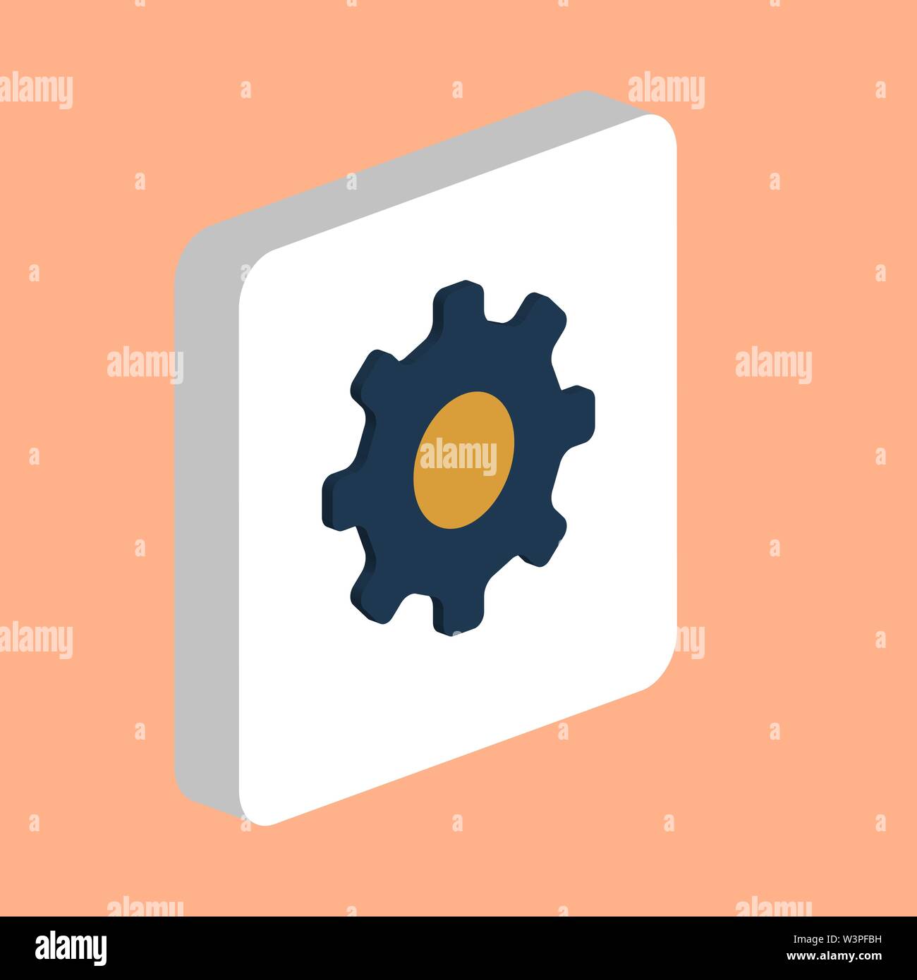 Cog Wheel, Settings Simple vector icon. Illustration symbol design ...