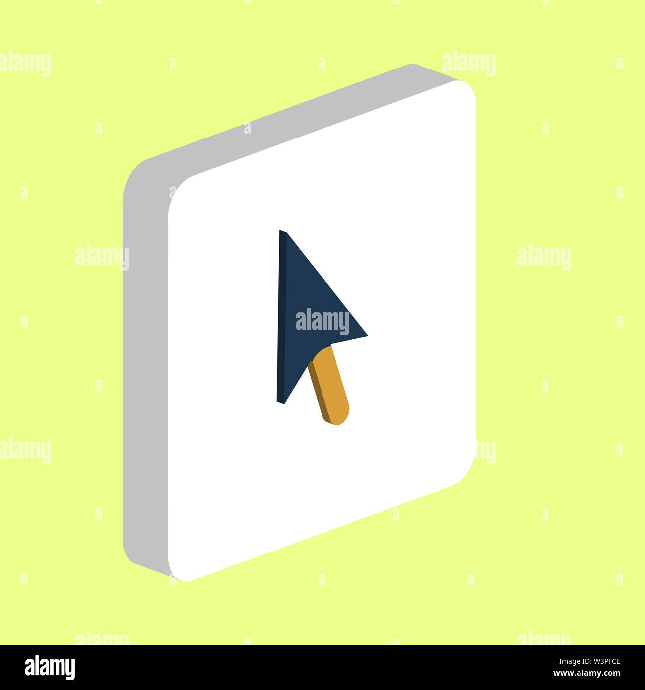 PC Cursor Arrow Simple vector icon. Illustration symbol design template ...