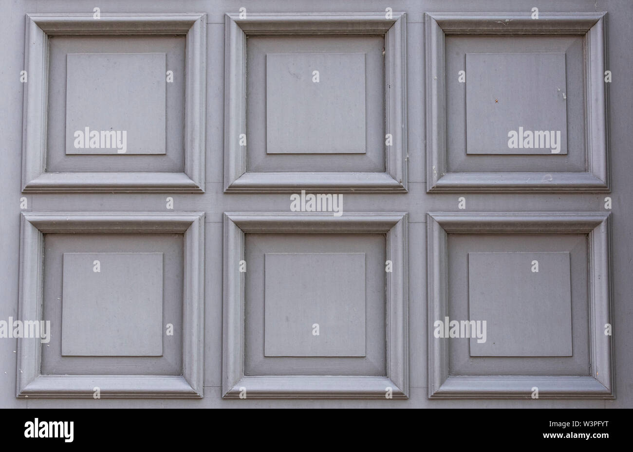 Wood panel with six small wooden panels Stock Photo - Alamy