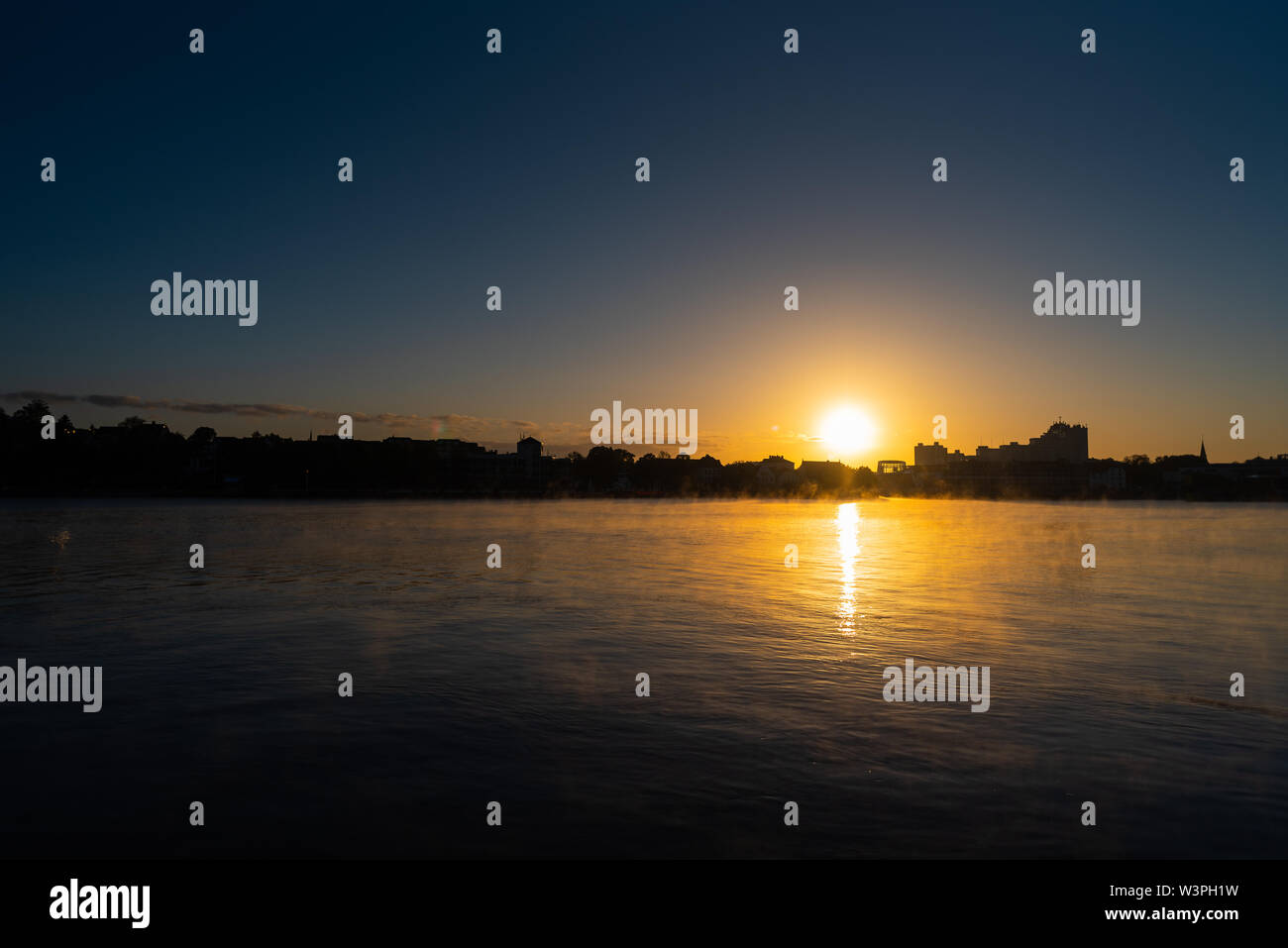 Morning sunrise in northern Germany in the countryside Stock Photo - Alamy