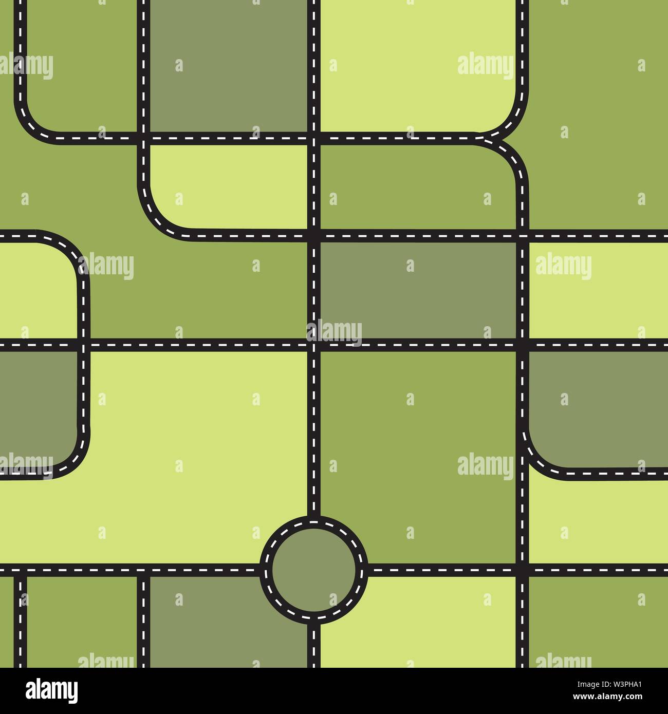 City map seamless pattern. Vector illustration Stock Vector Image & Art ...