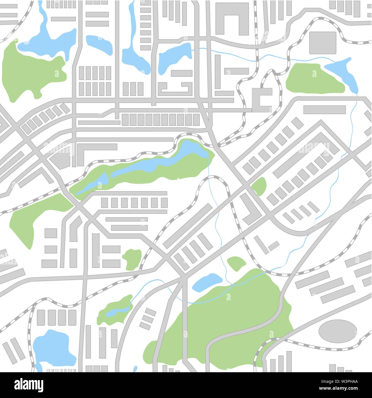 City map seamless pattern. Vector illustration Stock Vector Image & Art ...