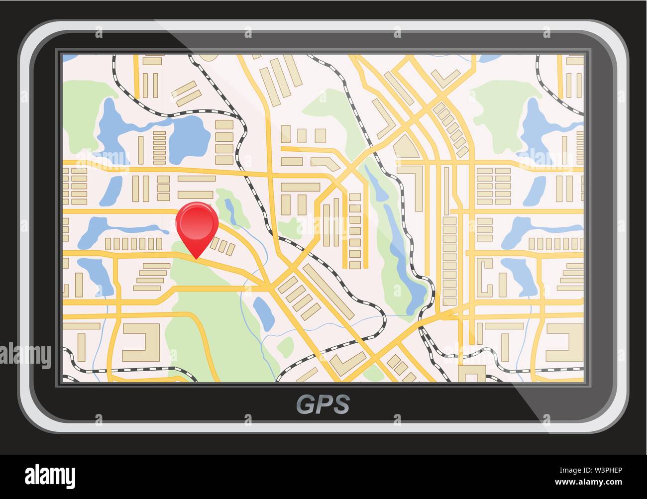 Global Positioning System, navigation. Vector illustration Stock Vector ...