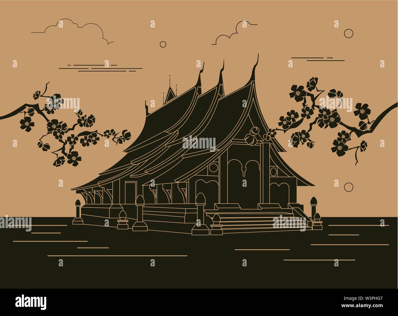 Luang palace Stock Vector Images - Alamy