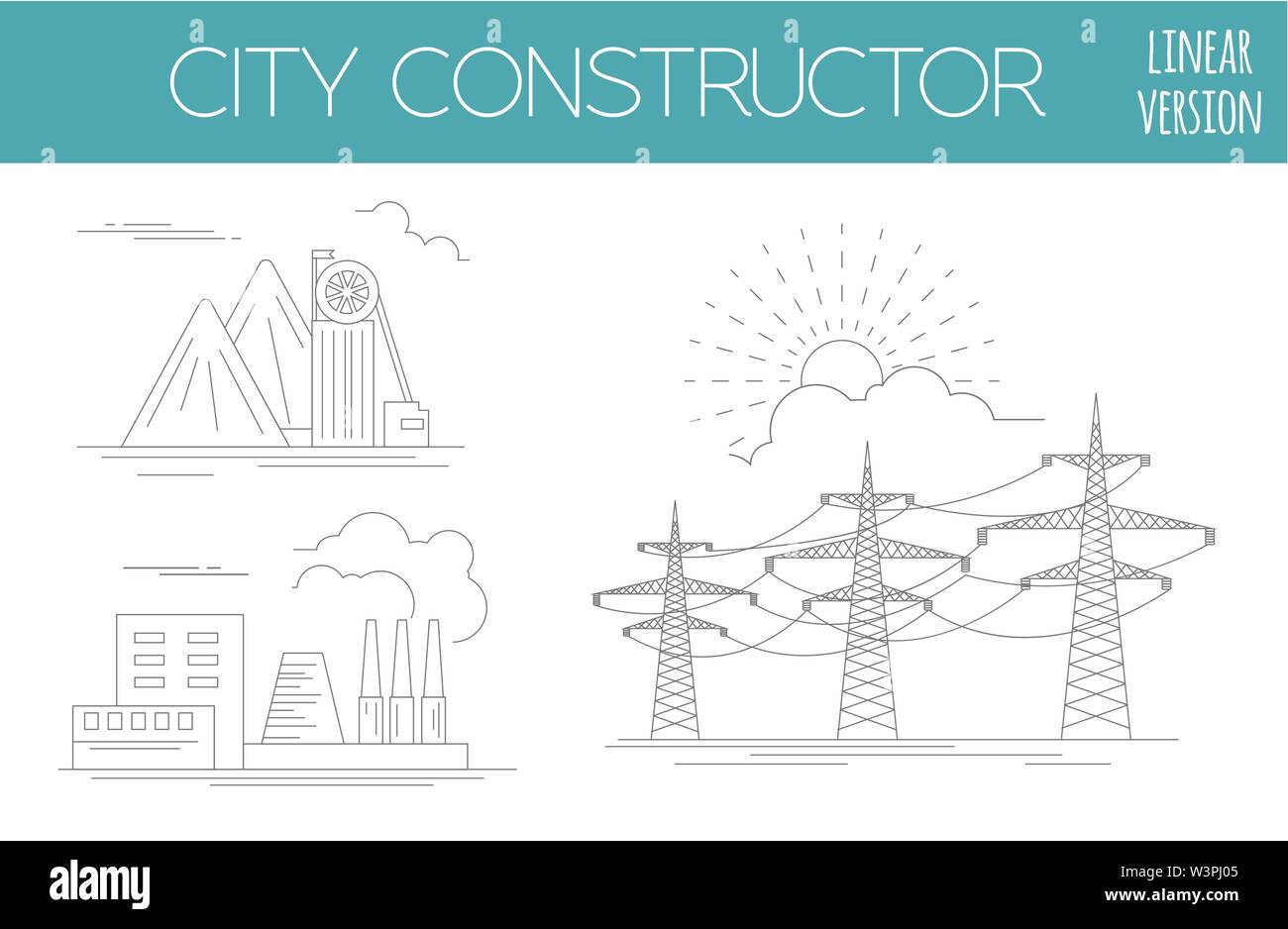 Great city map creator. House constructor. Infrastructure, industrial ...