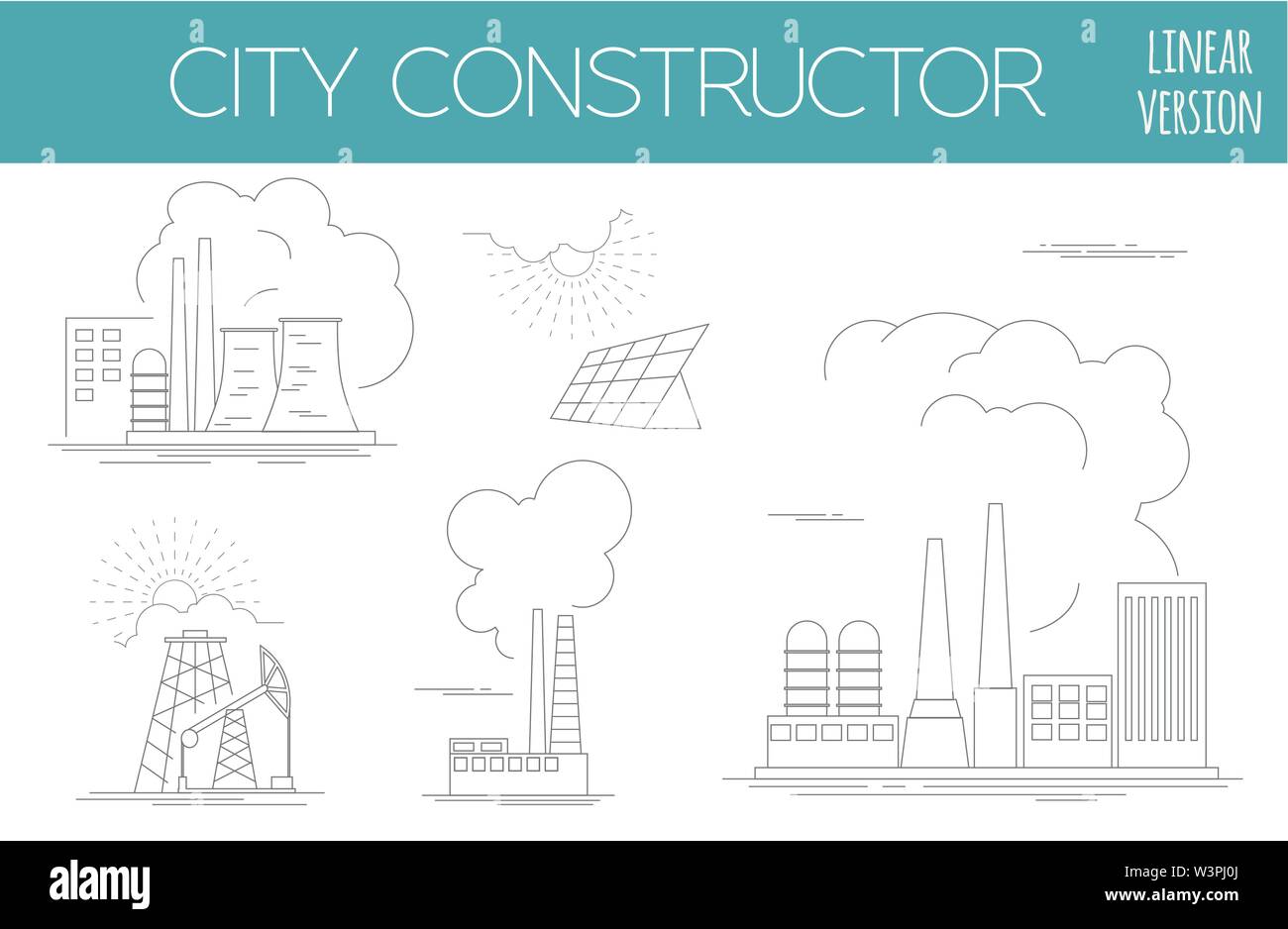 Great city map creator. House constructor. Infrastructure, industrial ...