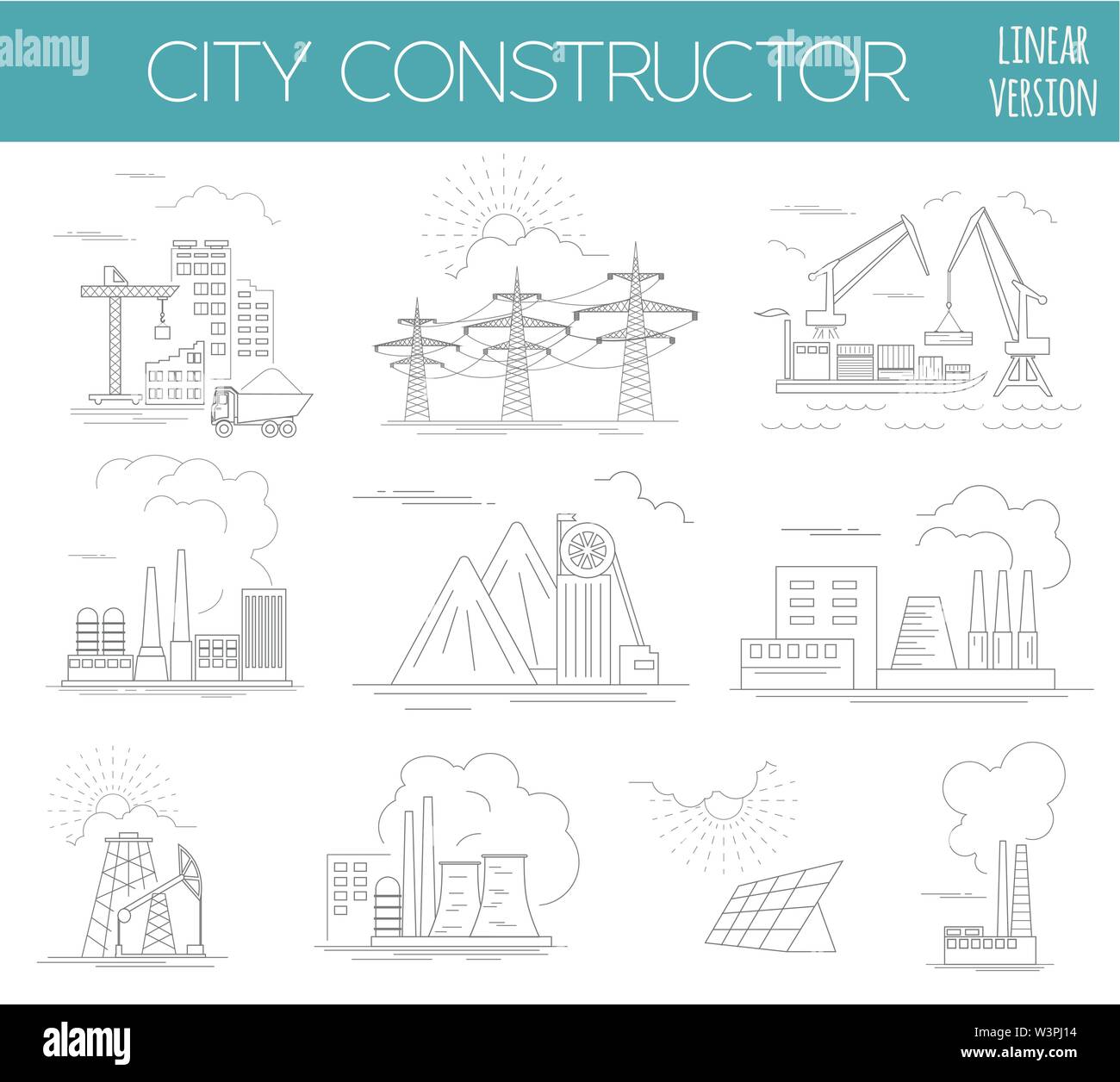 Great city map creator. House constructor. Infrastructure, industrial ...