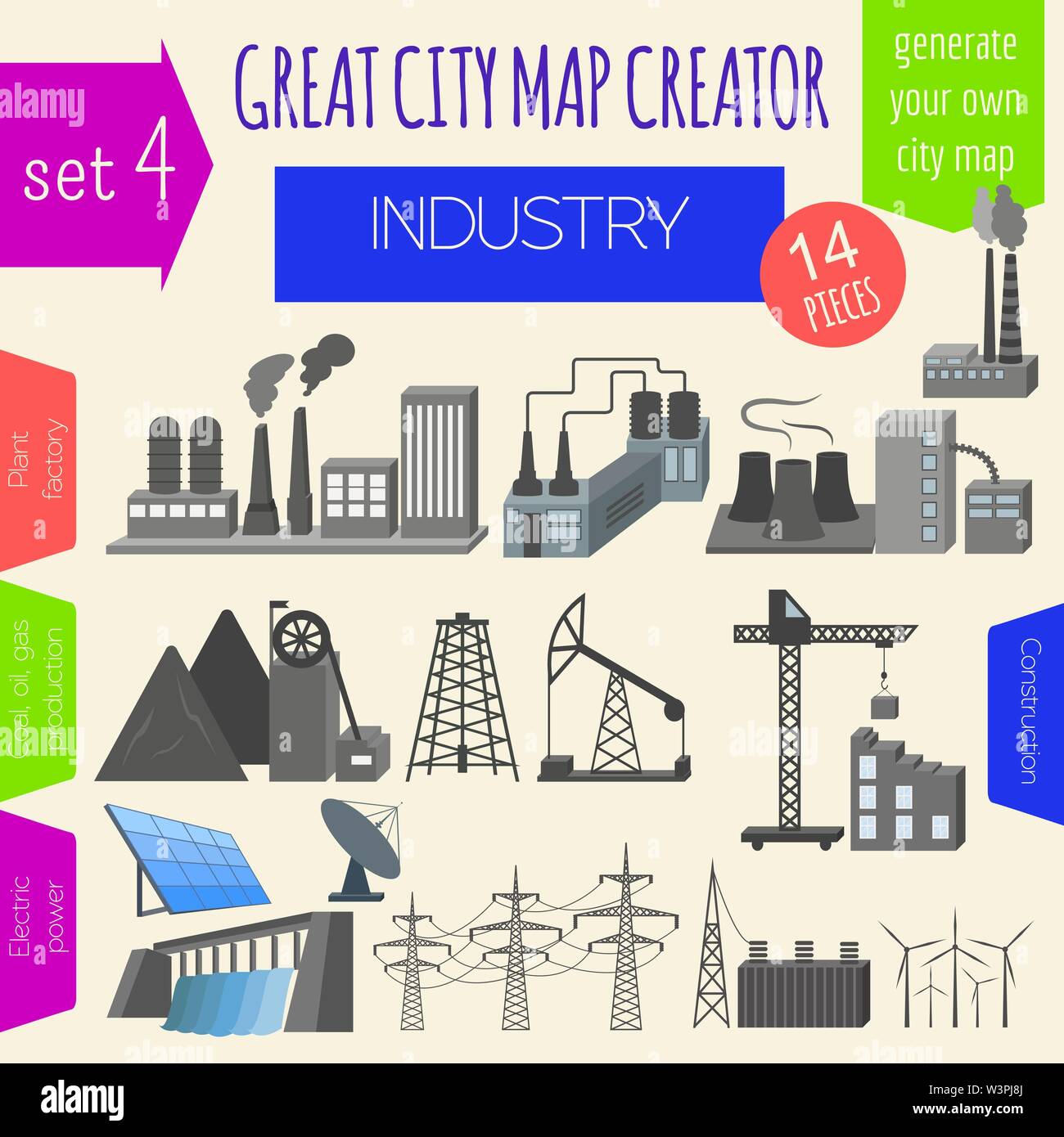 Great city map creator. House constructor. House, cafe, restaurant ...