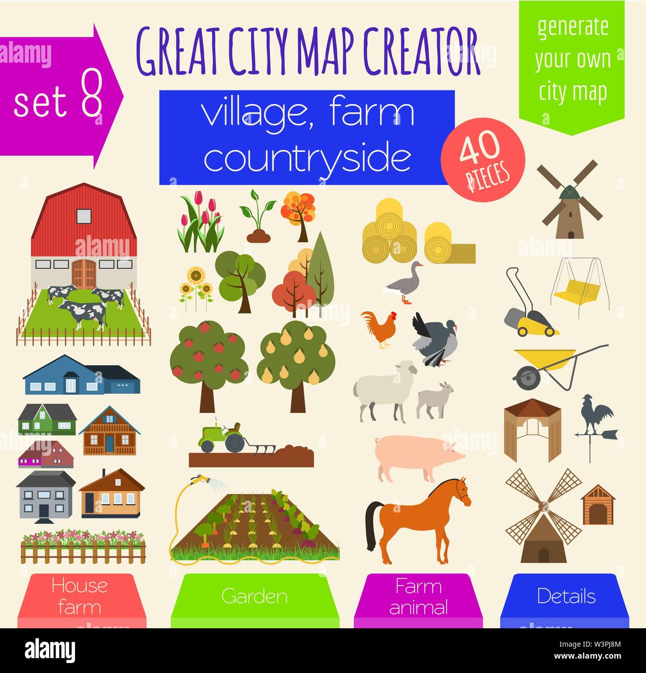 Great city map creator. House constructor. House, cafe, restaurant ...
