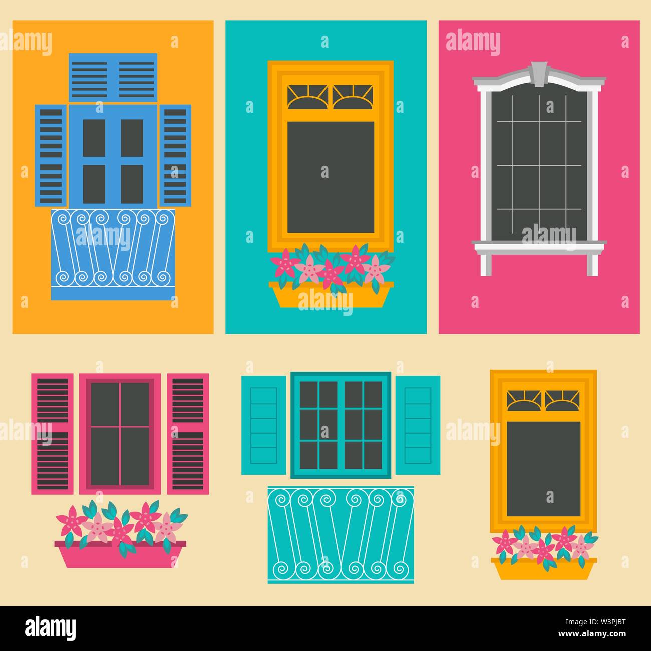 Big set City generator. House constructor. Windows. Make your perfect ...