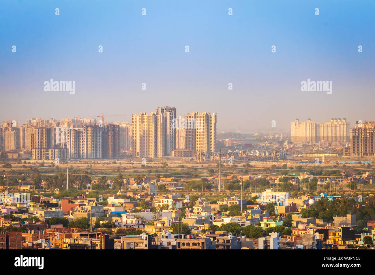 cityscape of high rise buildings for real estate projects . some ...