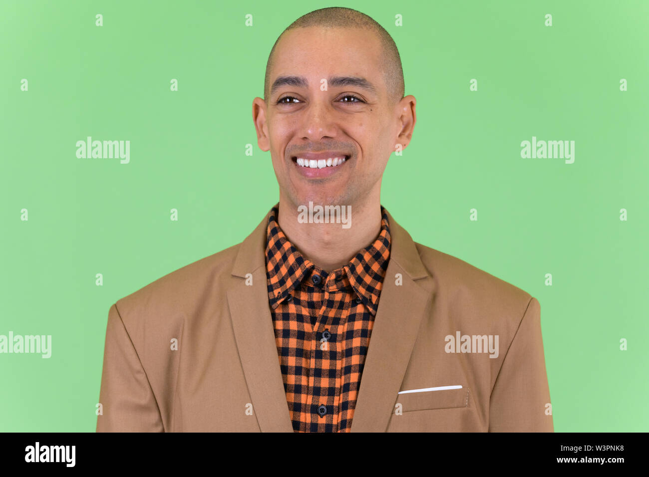 Happy bald multi ethnic businessman hi-res stock photography and images ...