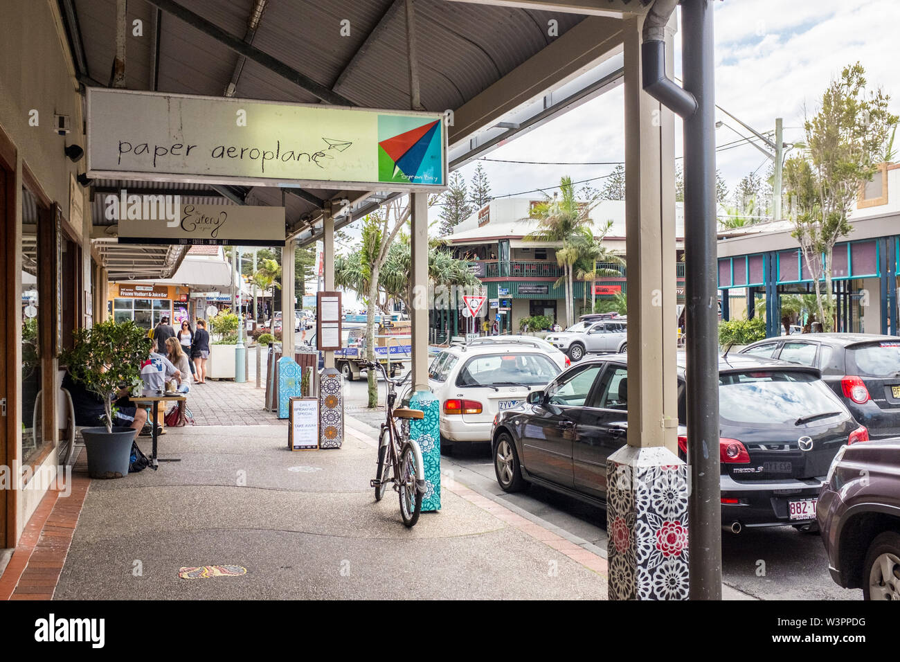 Shops and businesses in the centre of Byron Bay, NSW, Australia Stock ...