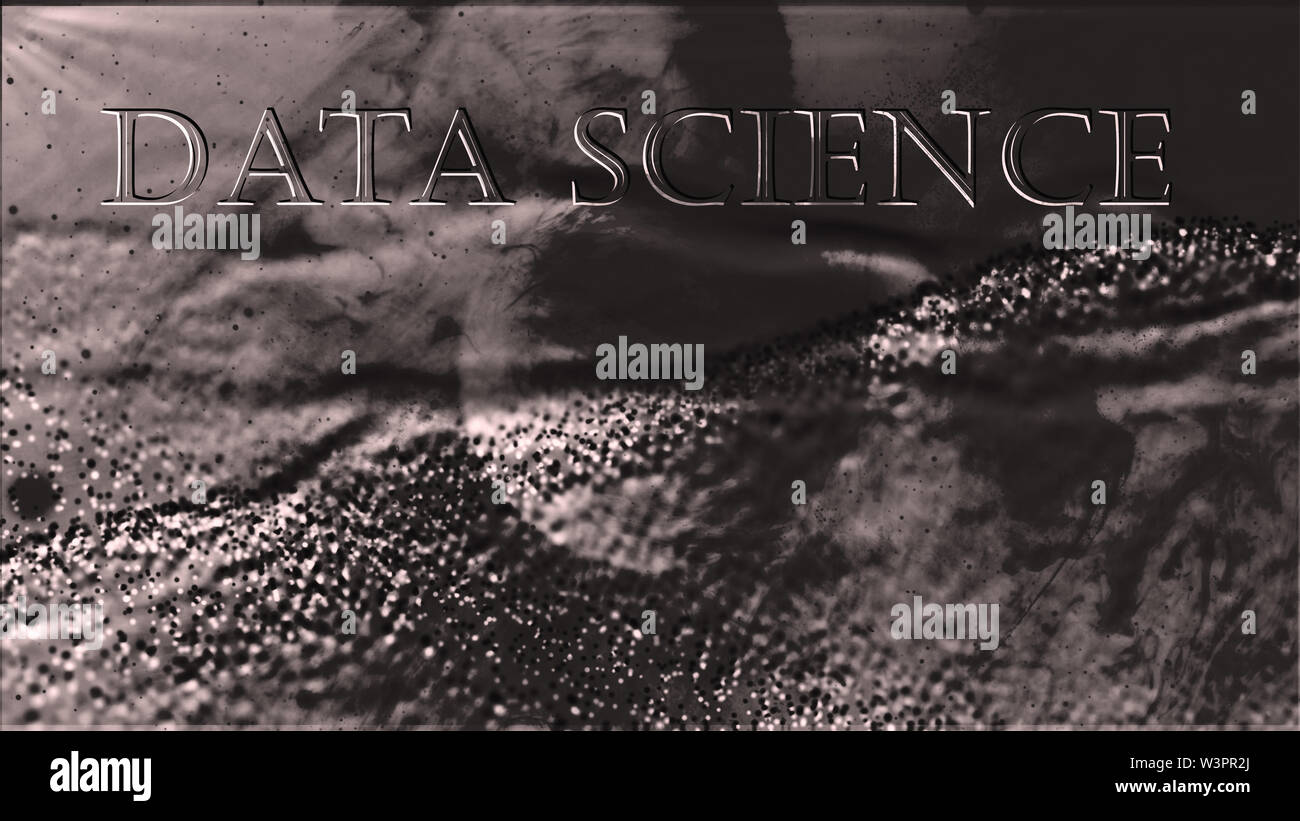 Data science text on an abstract background Stock Photo - Alamy