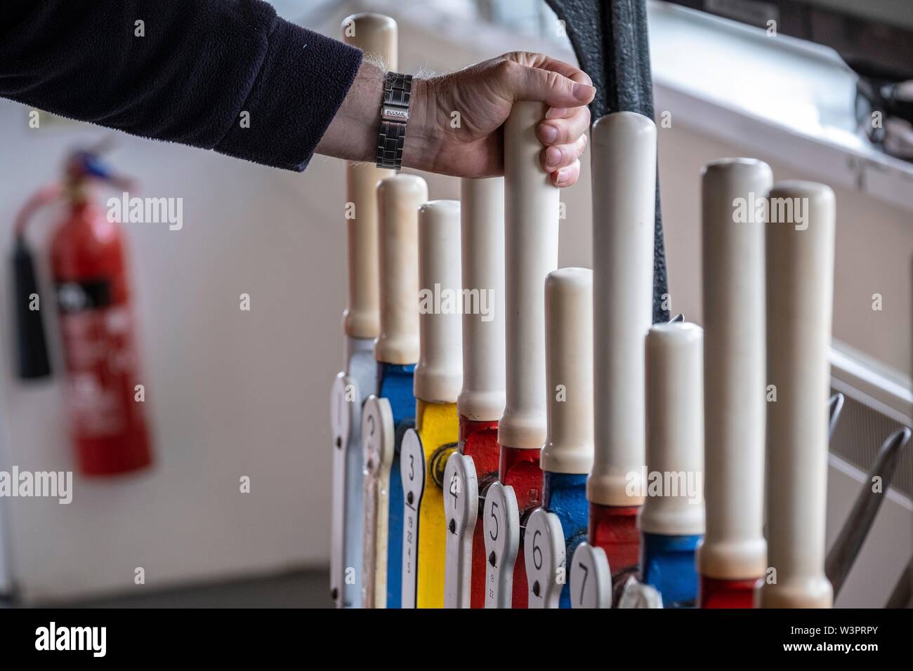 Signal Box Levers High Resolution Stock Photography and Images - Alamy
