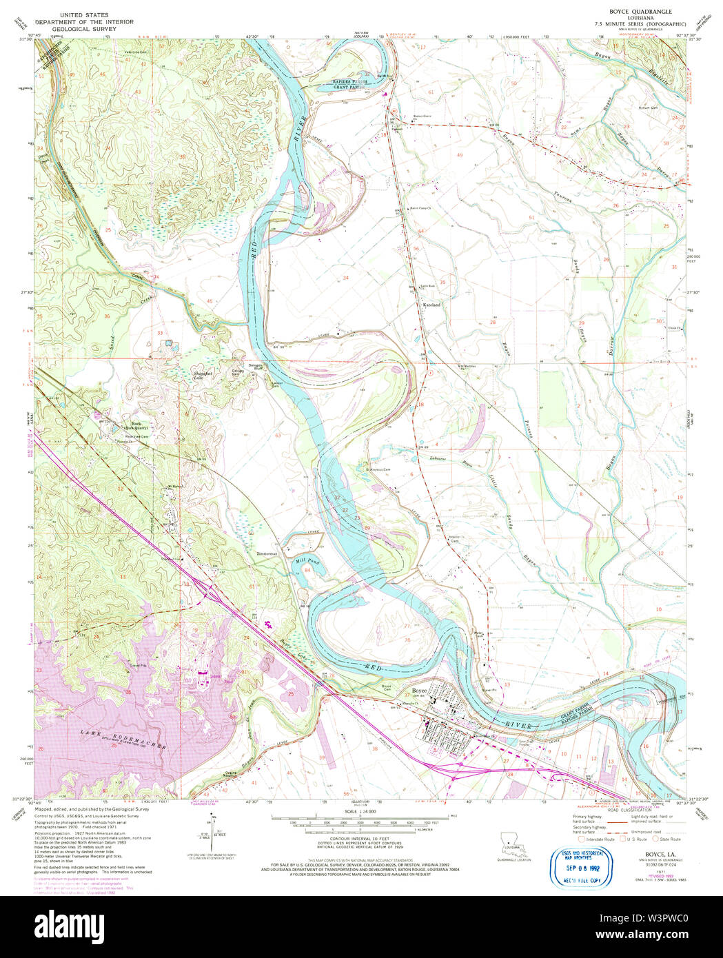 Map of boyce Cut Out Stock Images & Pictures - Alamy