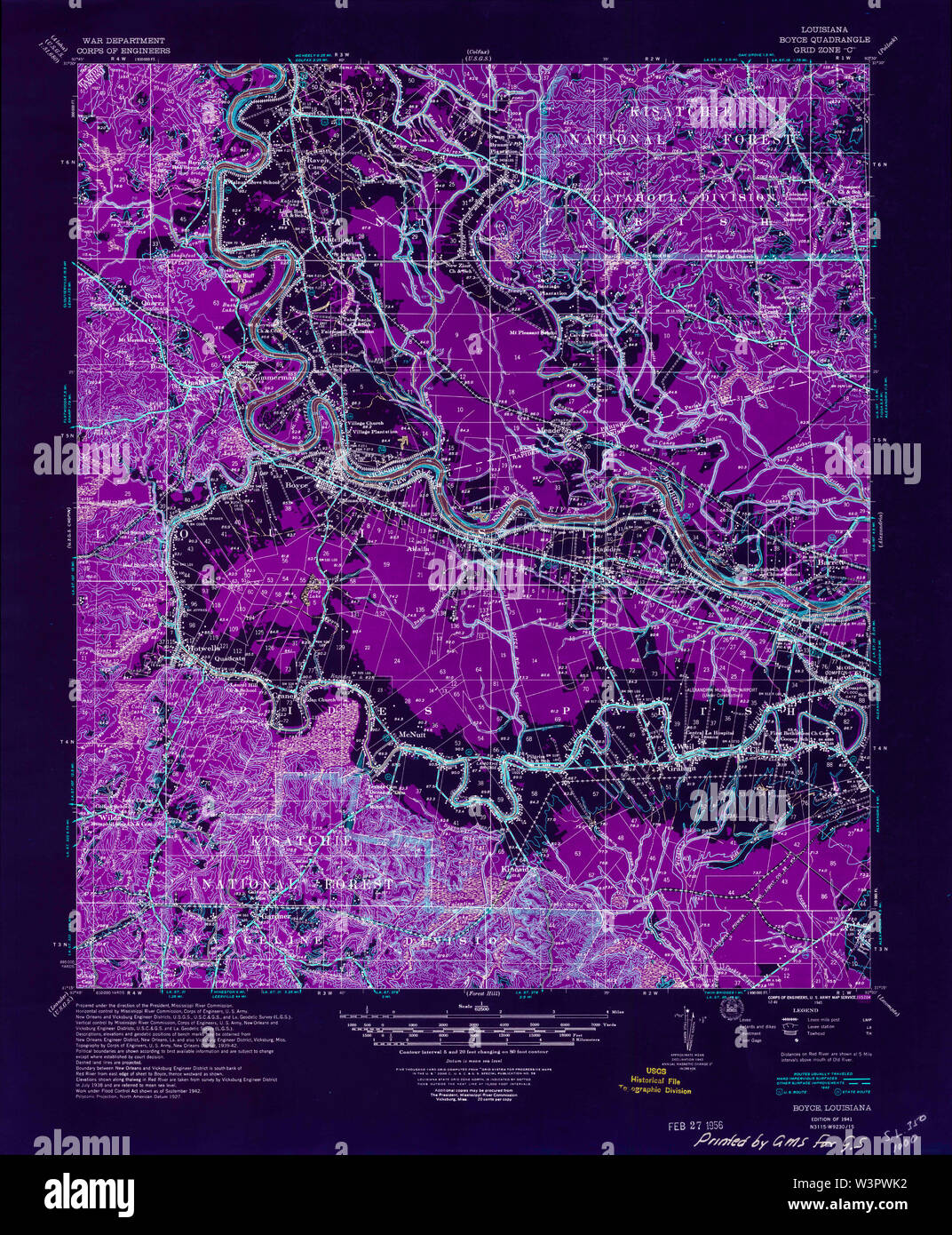 Boyce louisiana map hi-res stock photography and images - Alamy