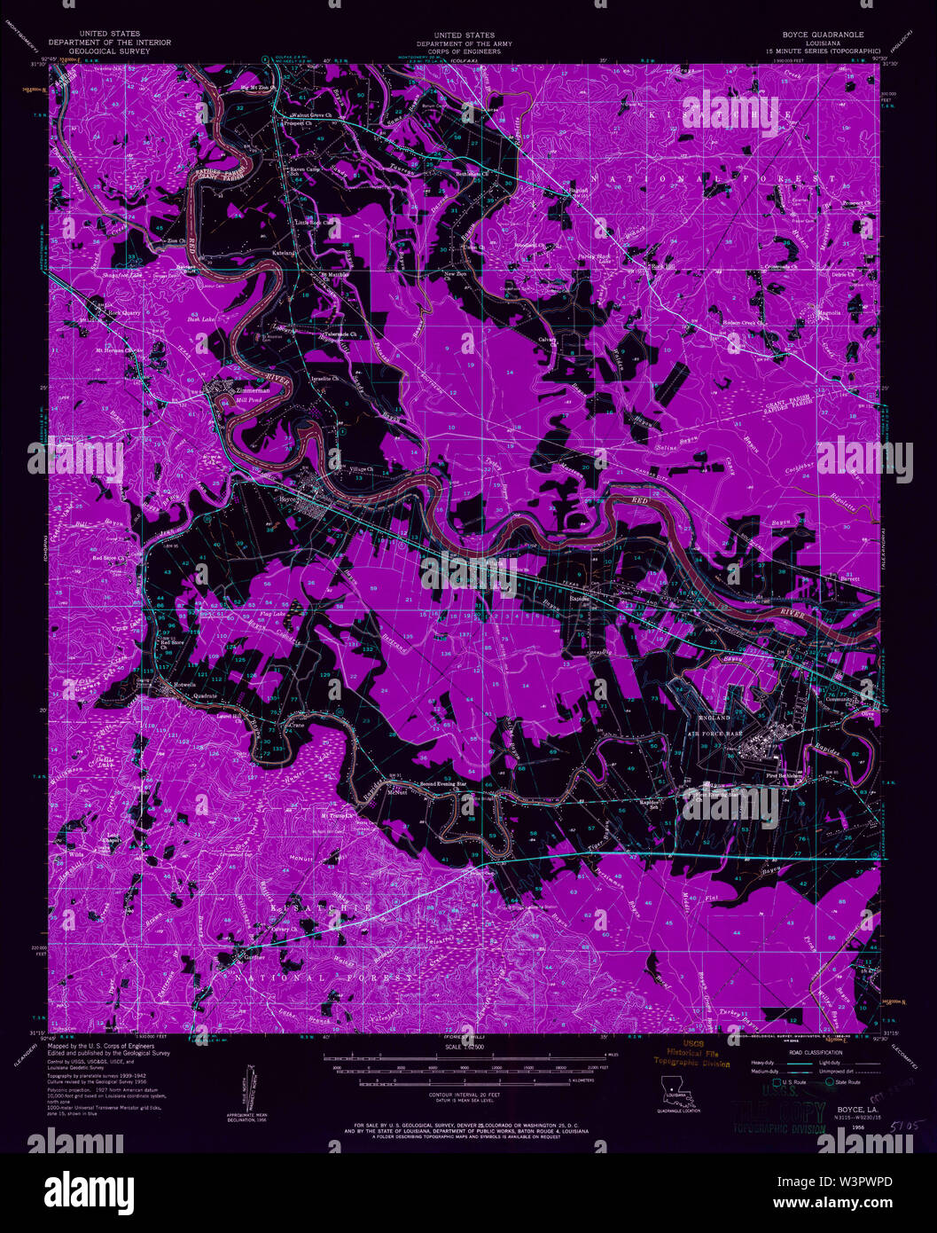 Boyce louisiana map hi-res stock photography and images - Alamy