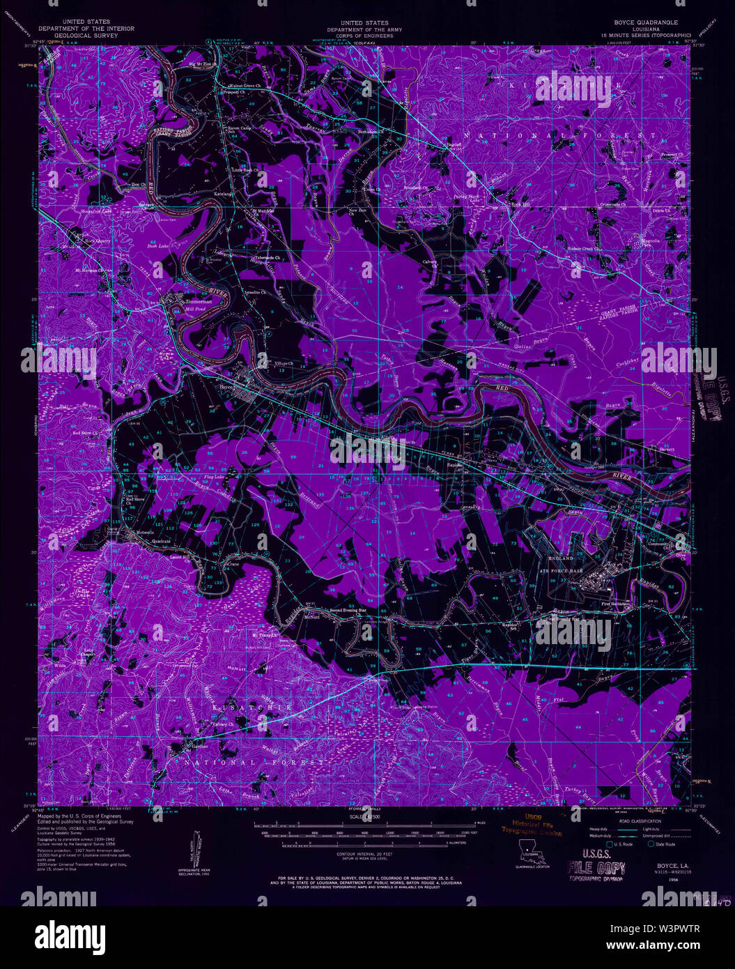 Boyce louisiana map hi-res stock photography and images - Alamy